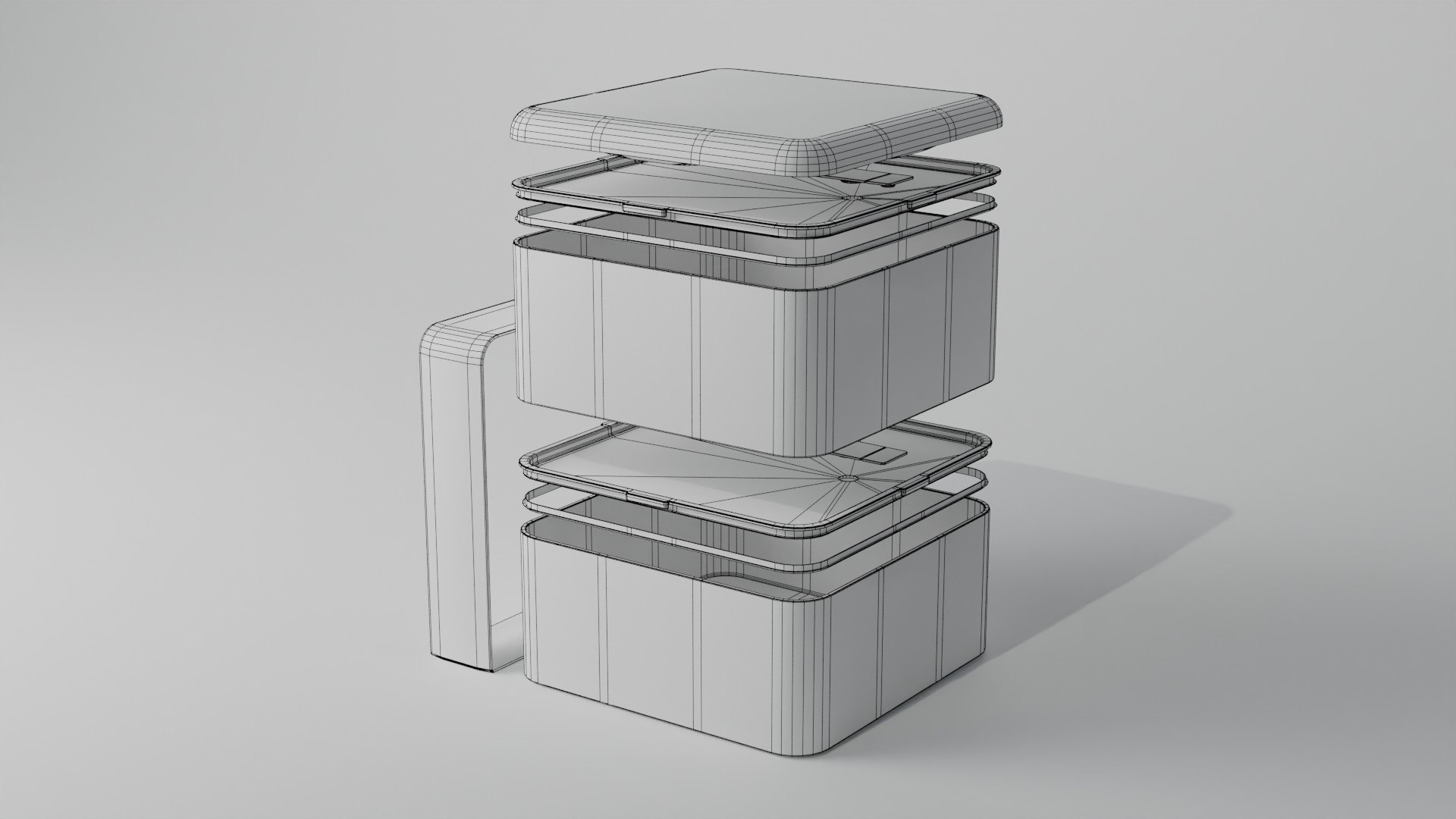 Bento Lunch box 3D model - TurboSquid 1934607