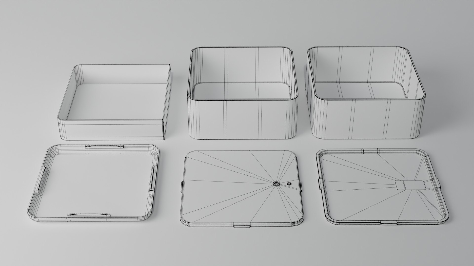 Bento Lunch box 3D model - TurboSquid 1934607