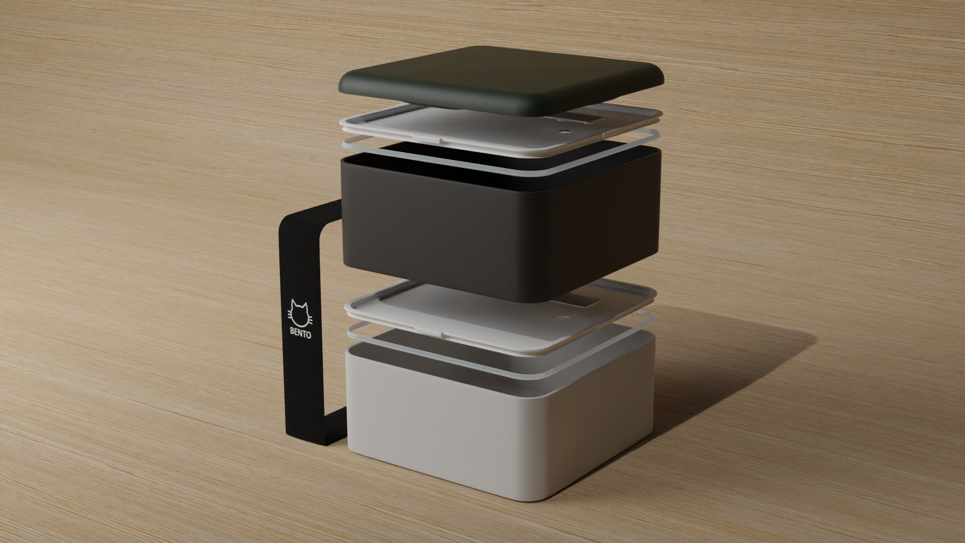 Bento Lunch box 3D model - TurboSquid 1934607