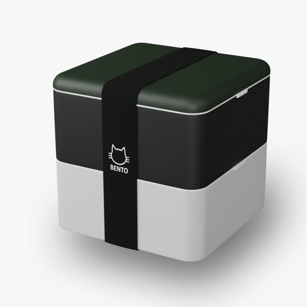 Bento Lunch box 3D model - TurboSquid 1934607