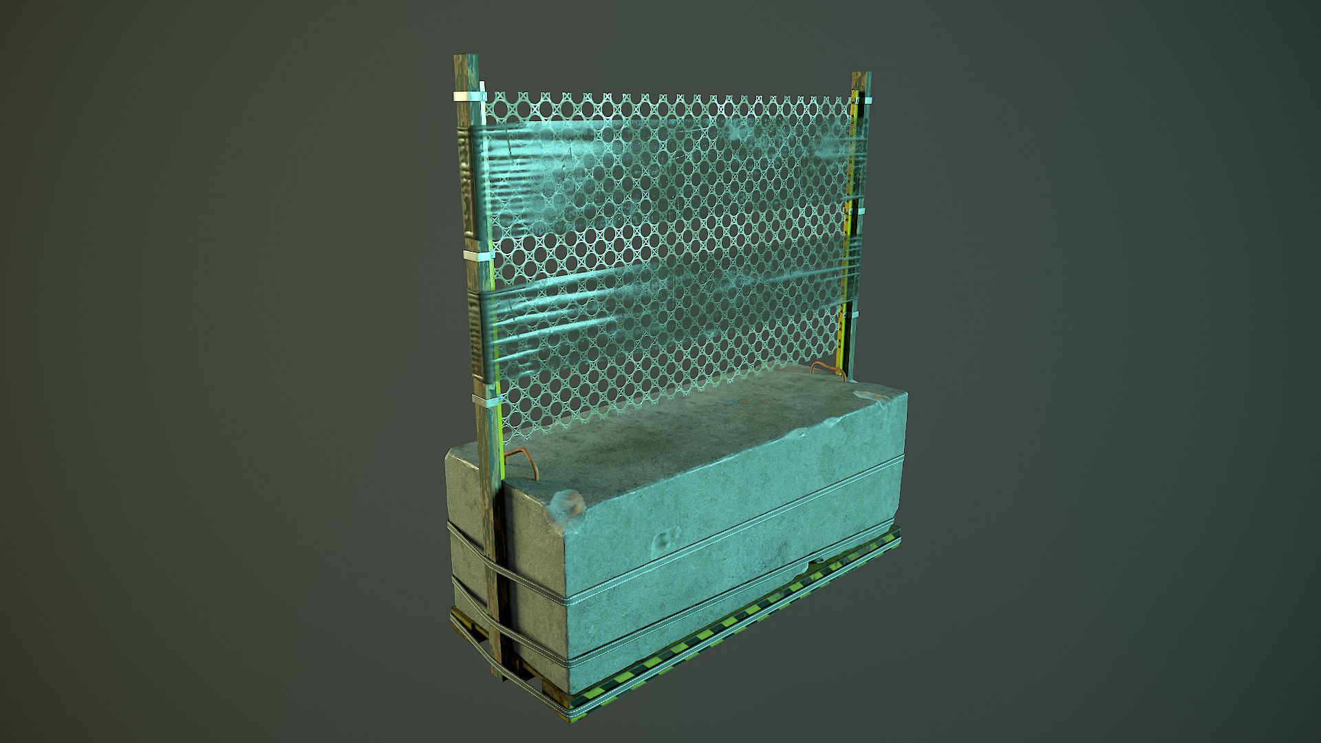 3D Concrete Barrier Prop Model - TurboSquid 2402410
