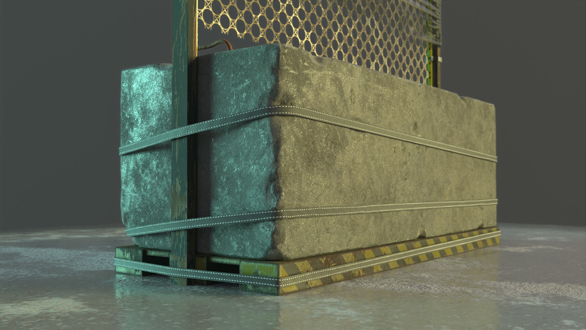 3D Concrete Barrier Prop Model - TurboSquid 2402410