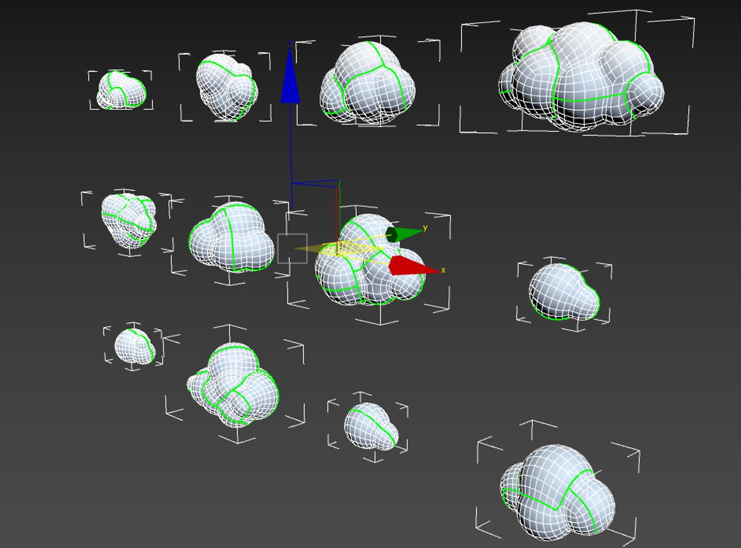 3D Cloud Pack Model - TurboSquid 1508179