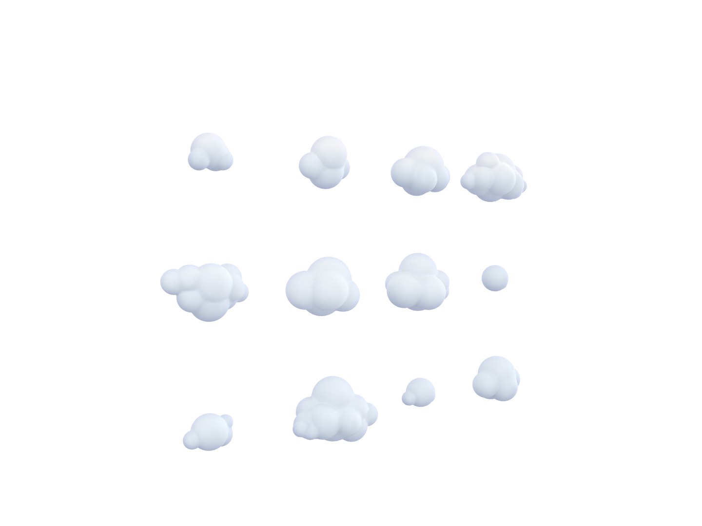 3D Cloud Pack Model - TurboSquid 1508179