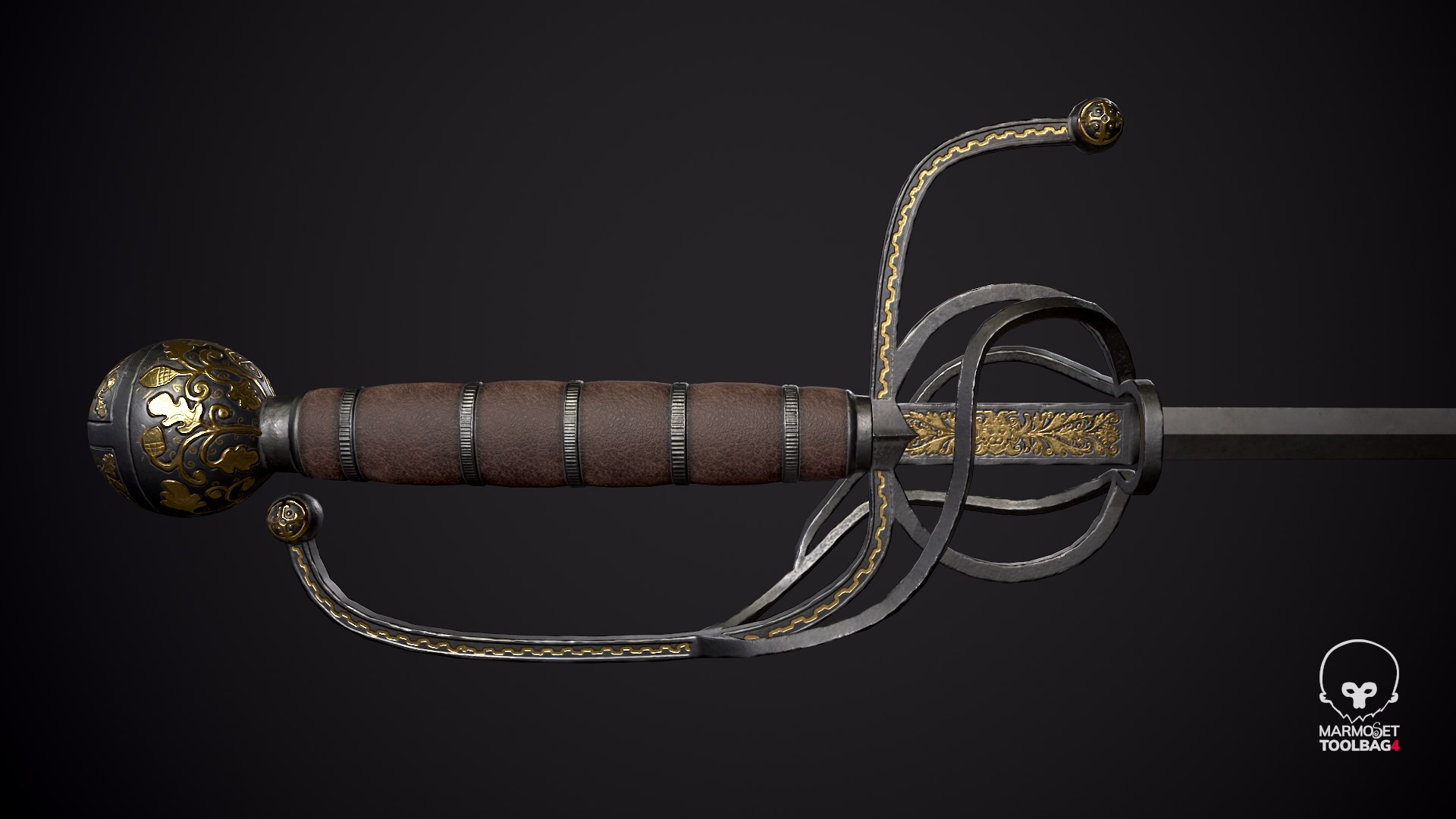 3D Rapier PBR Low-Poly Game Ready - TurboSquid 1773594