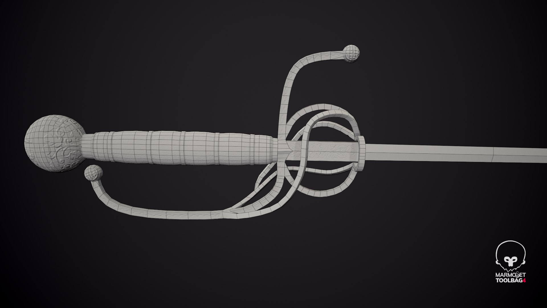 3D Rapier PBR Low-Poly Game Ready - TurboSquid 1773594