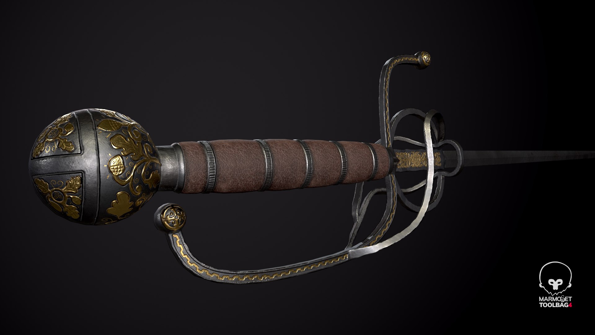 3D Rapier PBR Low-Poly Game Ready - TurboSquid 1773594