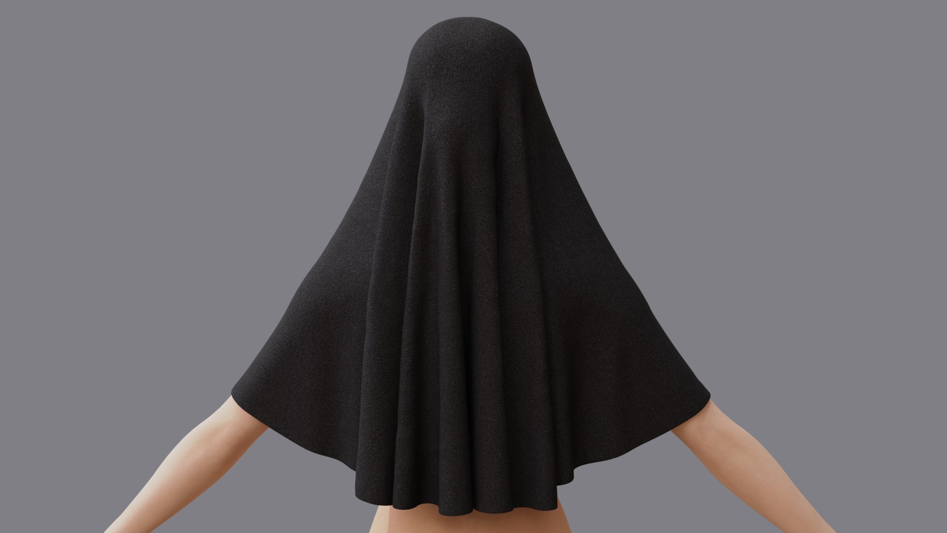 3D Nuns Veil Wimple - TurboSquid 2201010
