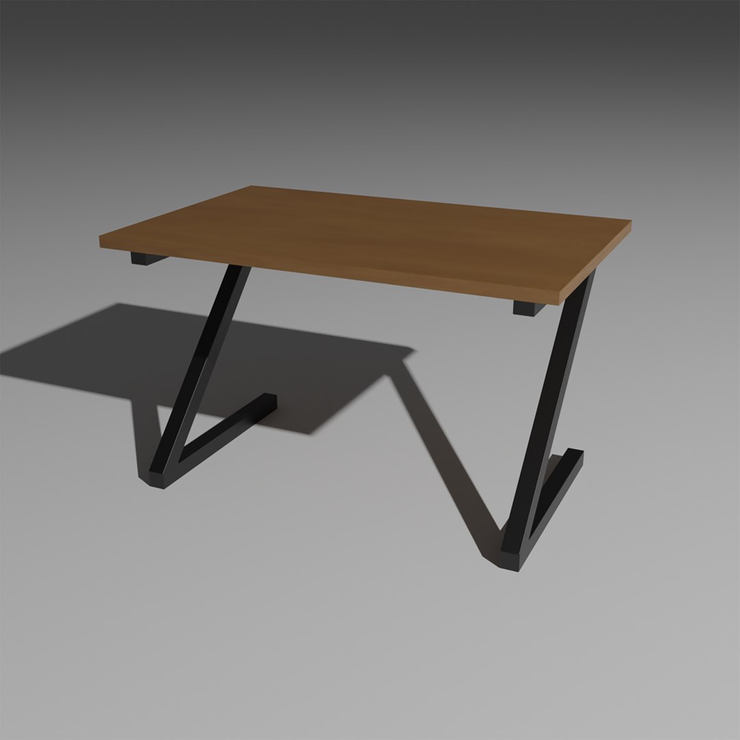 3D Z Shaped Desk - TurboSquid 2204835
