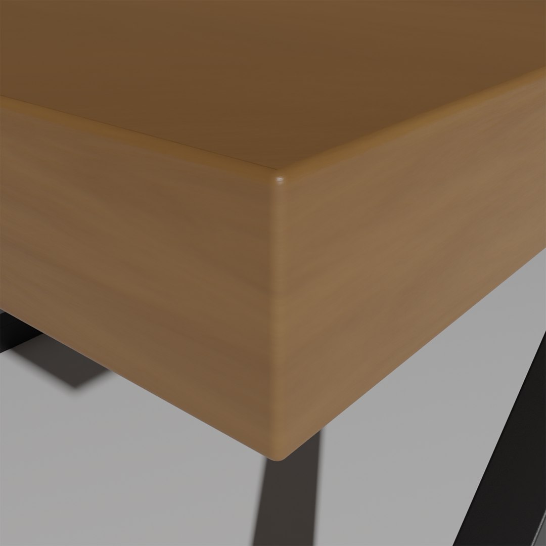3D Z Shaped Desk - TurboSquid 2204835