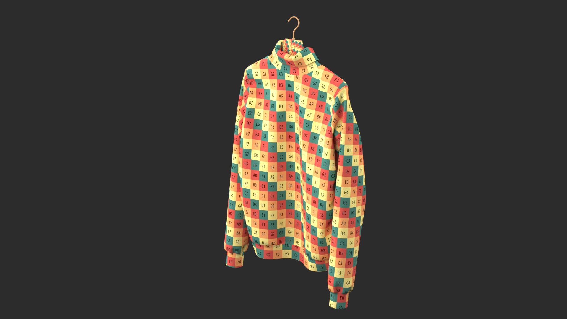 Hanging Turtleneck Sweater 3D Model - TurboSquid 2140384