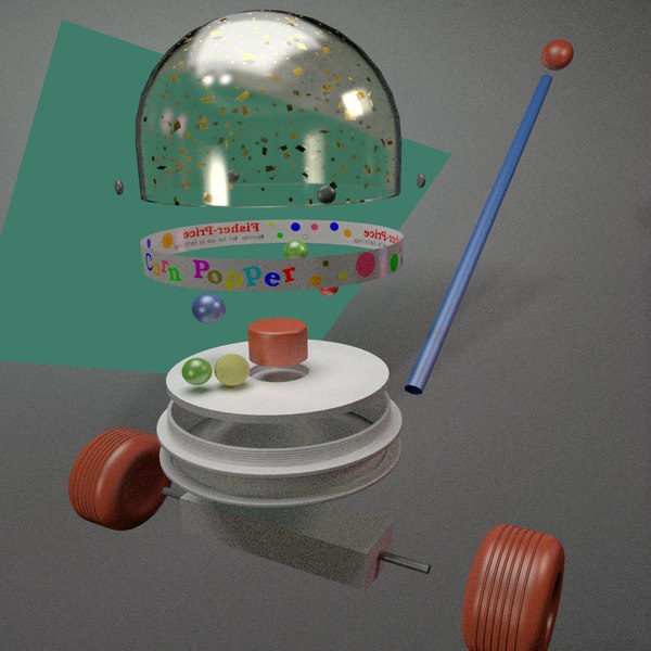 3d toy popper model