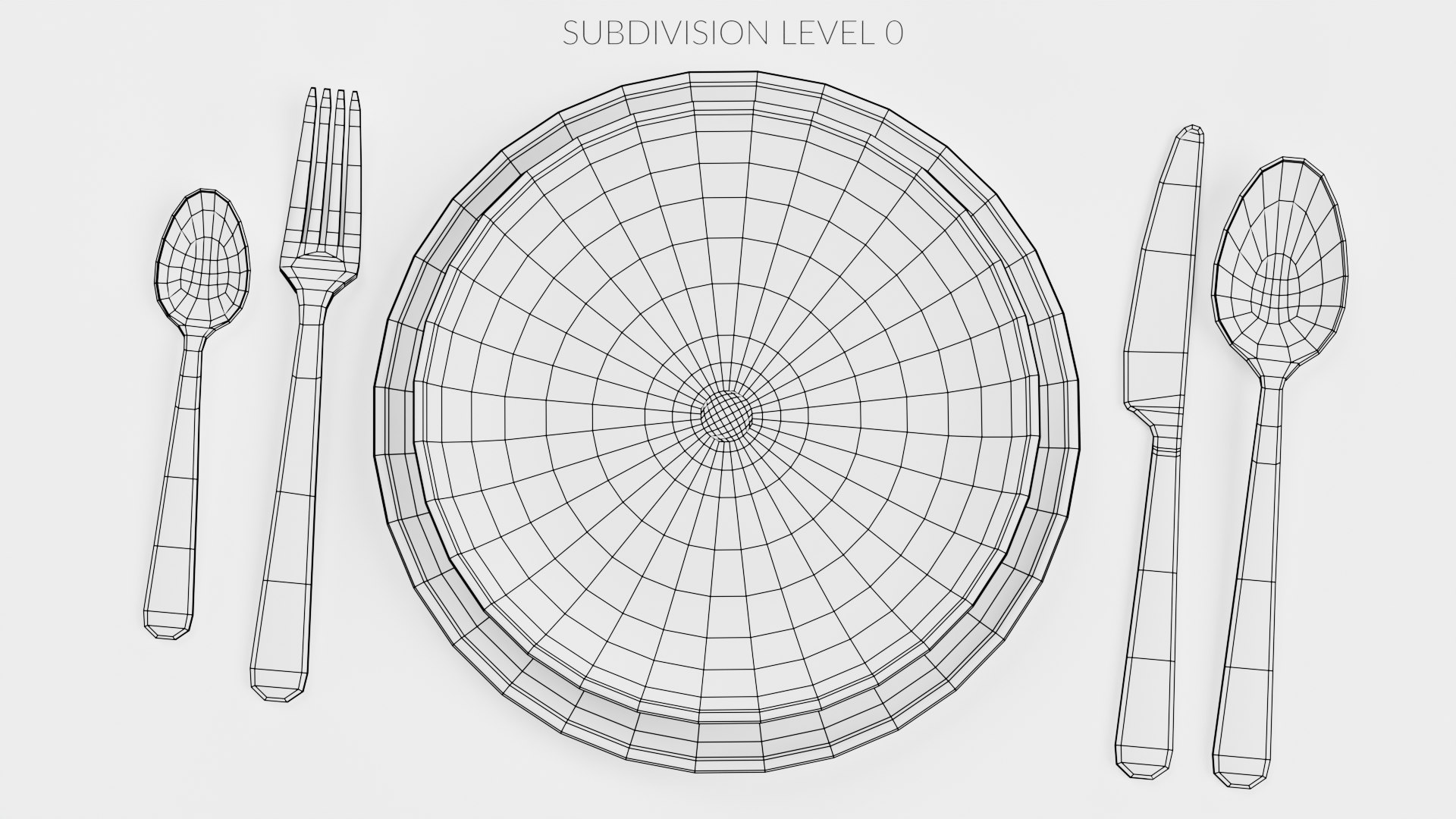 3D model Plates with Cutlery - TurboSquid 1949097