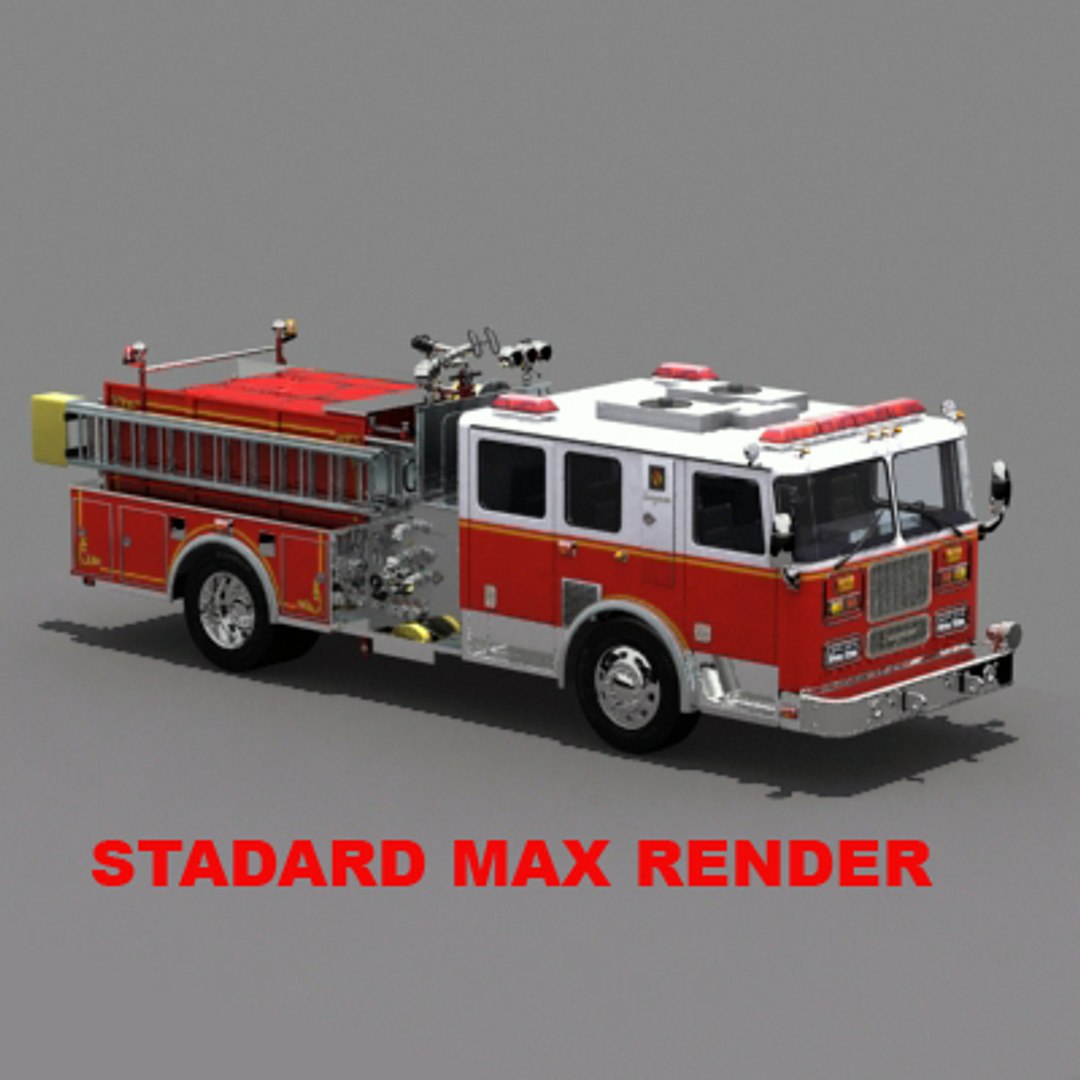 Truck Pumper 3d Model