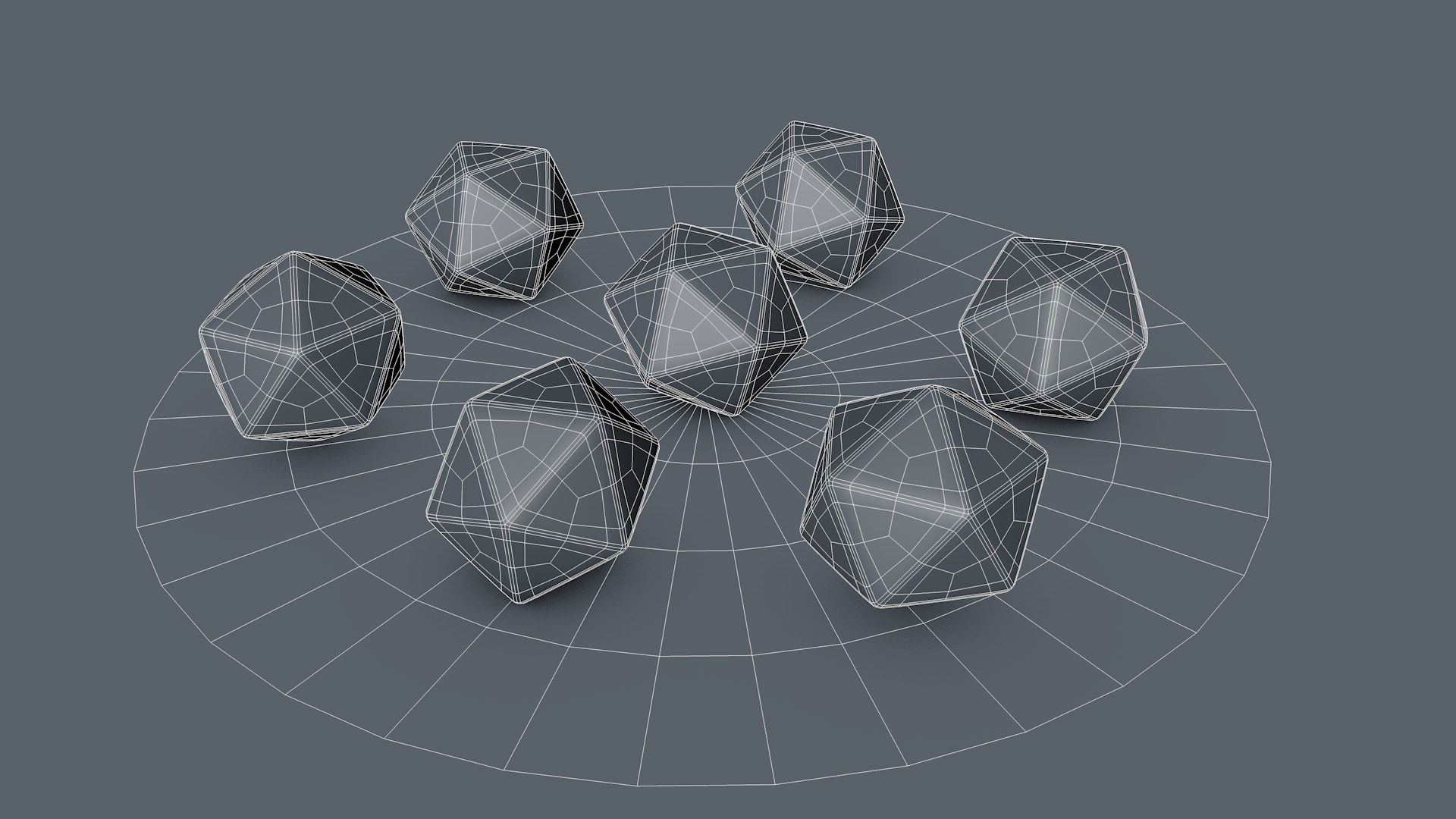 3D D20 Dice - TurboSquid 1216328