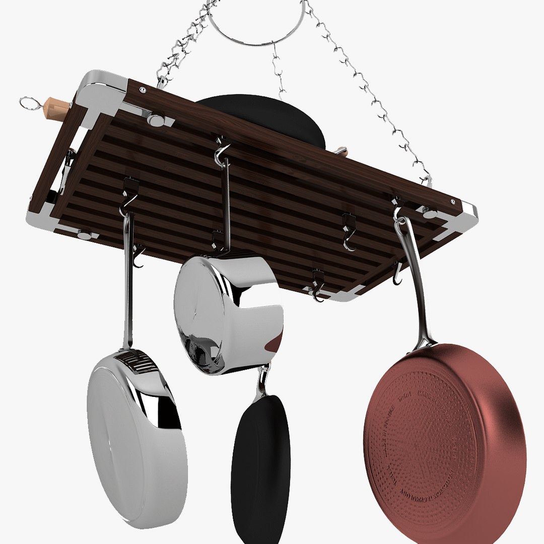Island Pot Rack Obj