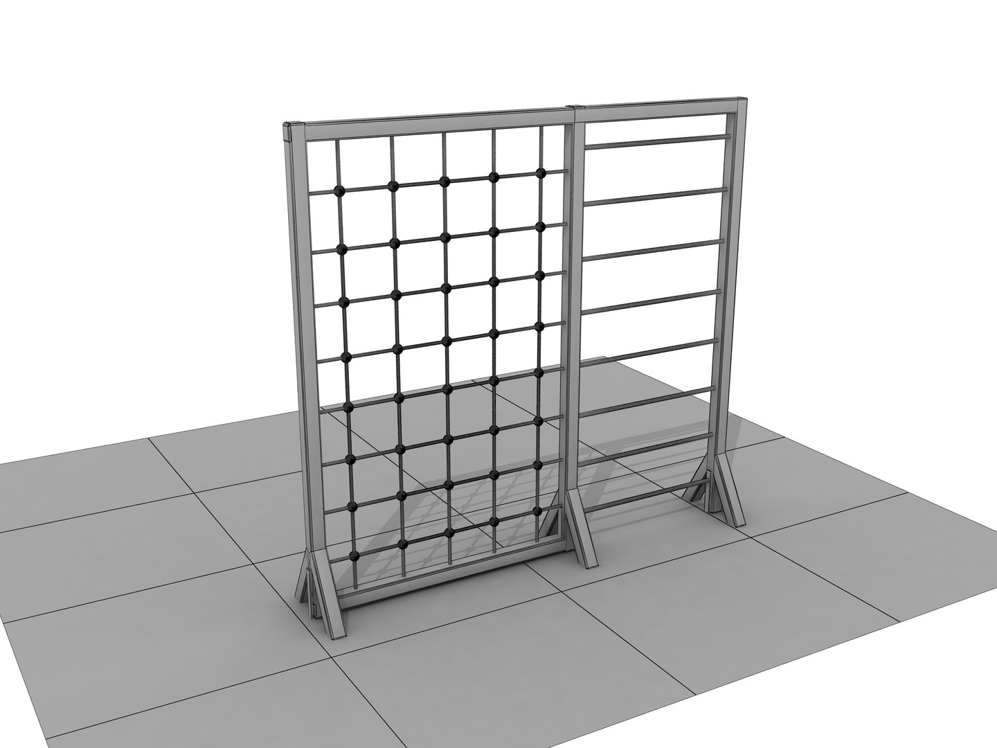 3D wood rope climber play model - TurboSquid 1587757