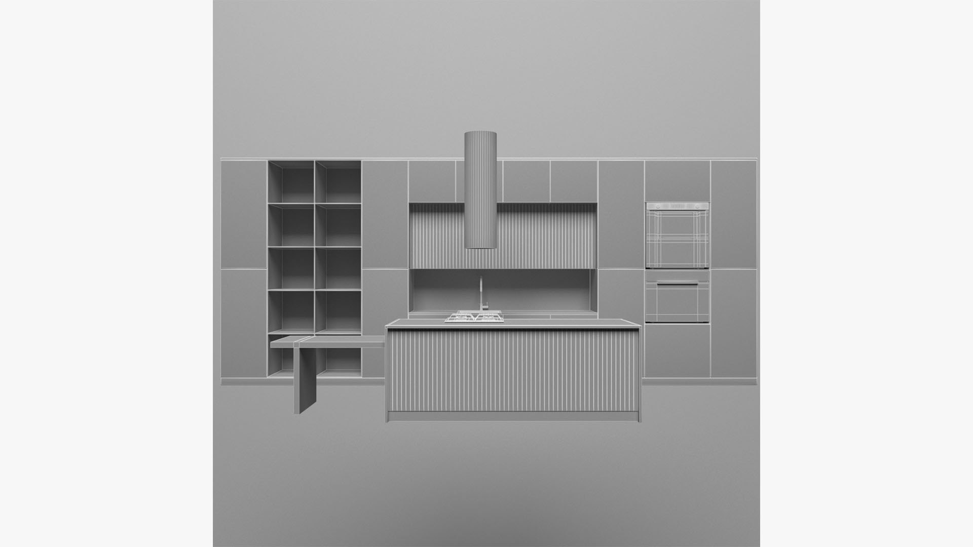 Kitchen Set 001 3D Model - TurboSquid 2156103