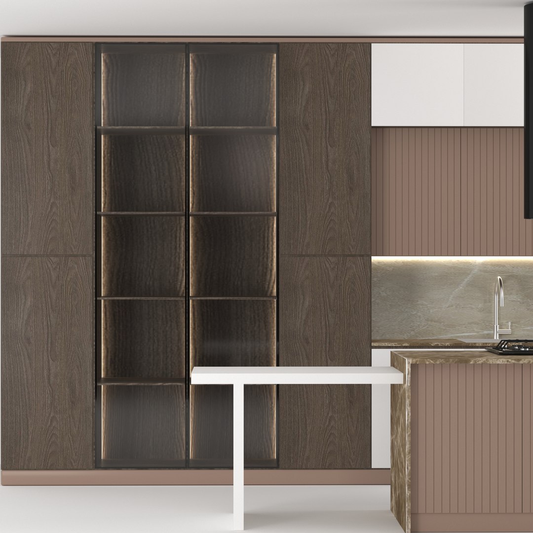 Kitchen Set 001 3D Model - TurboSquid 2156103