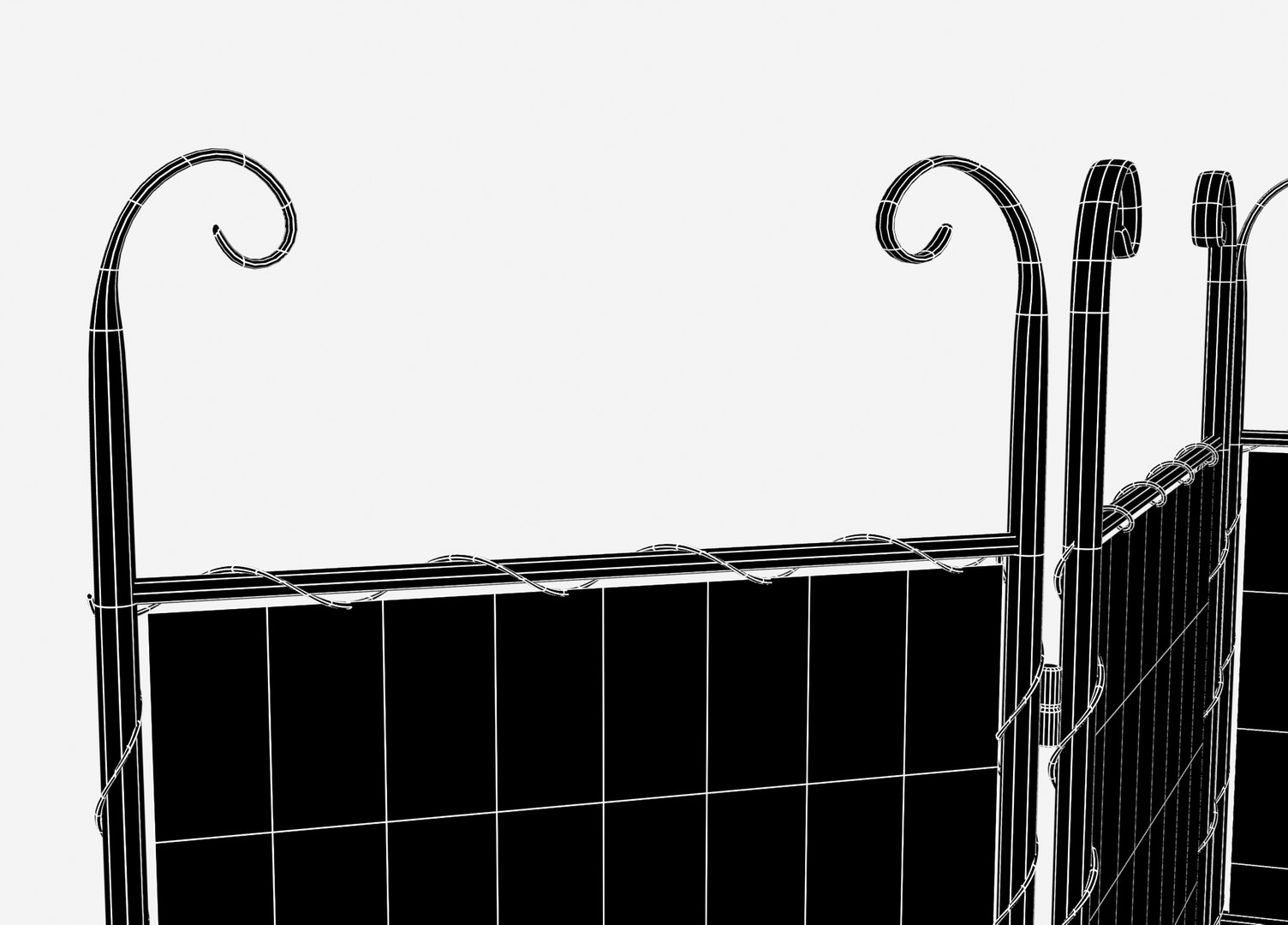 Folding Screen Biombo 3D Model - TurboSquid 1607966