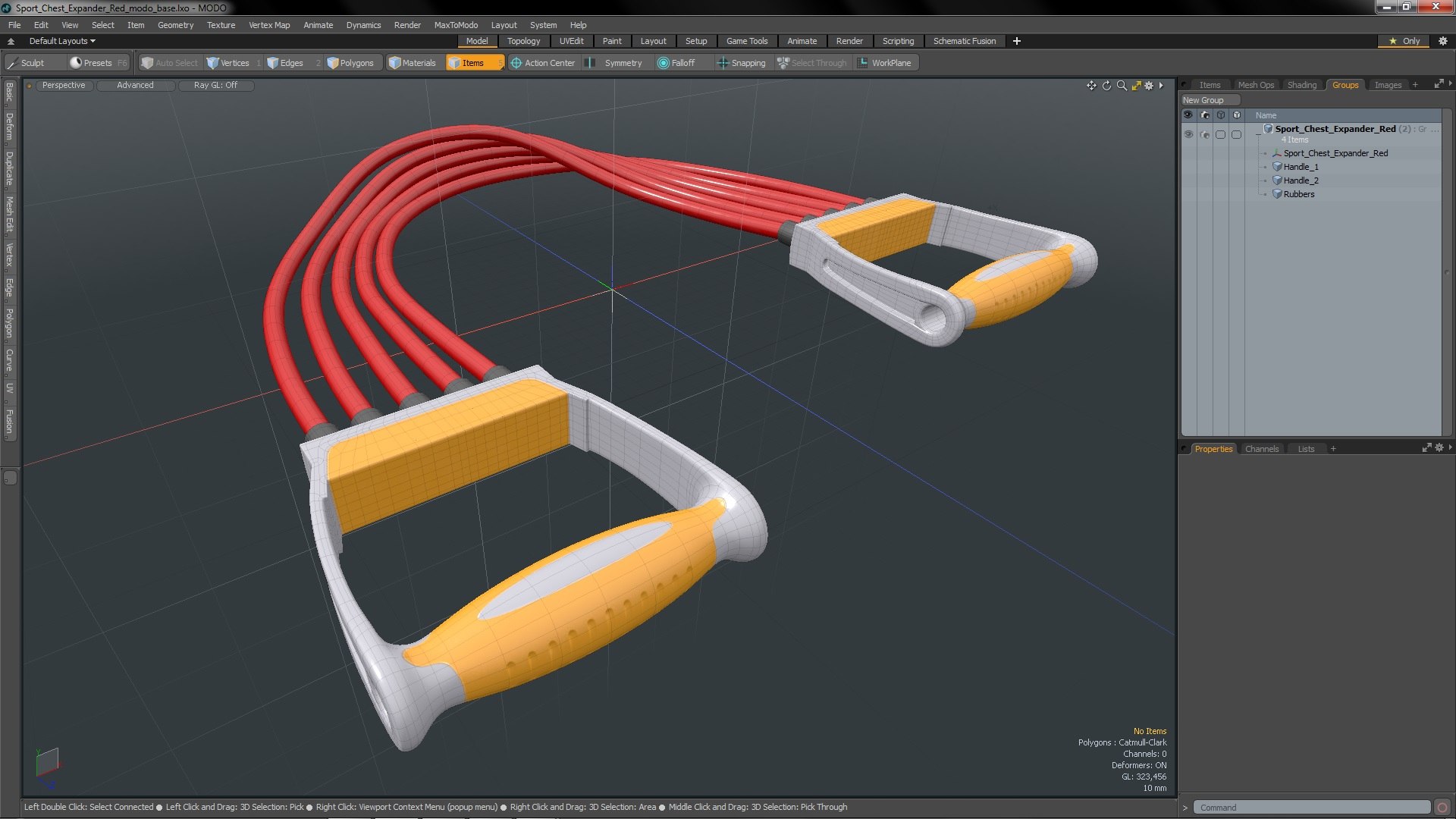 Sport Chest Expander Red 3D Model - TurboSquid 2015271