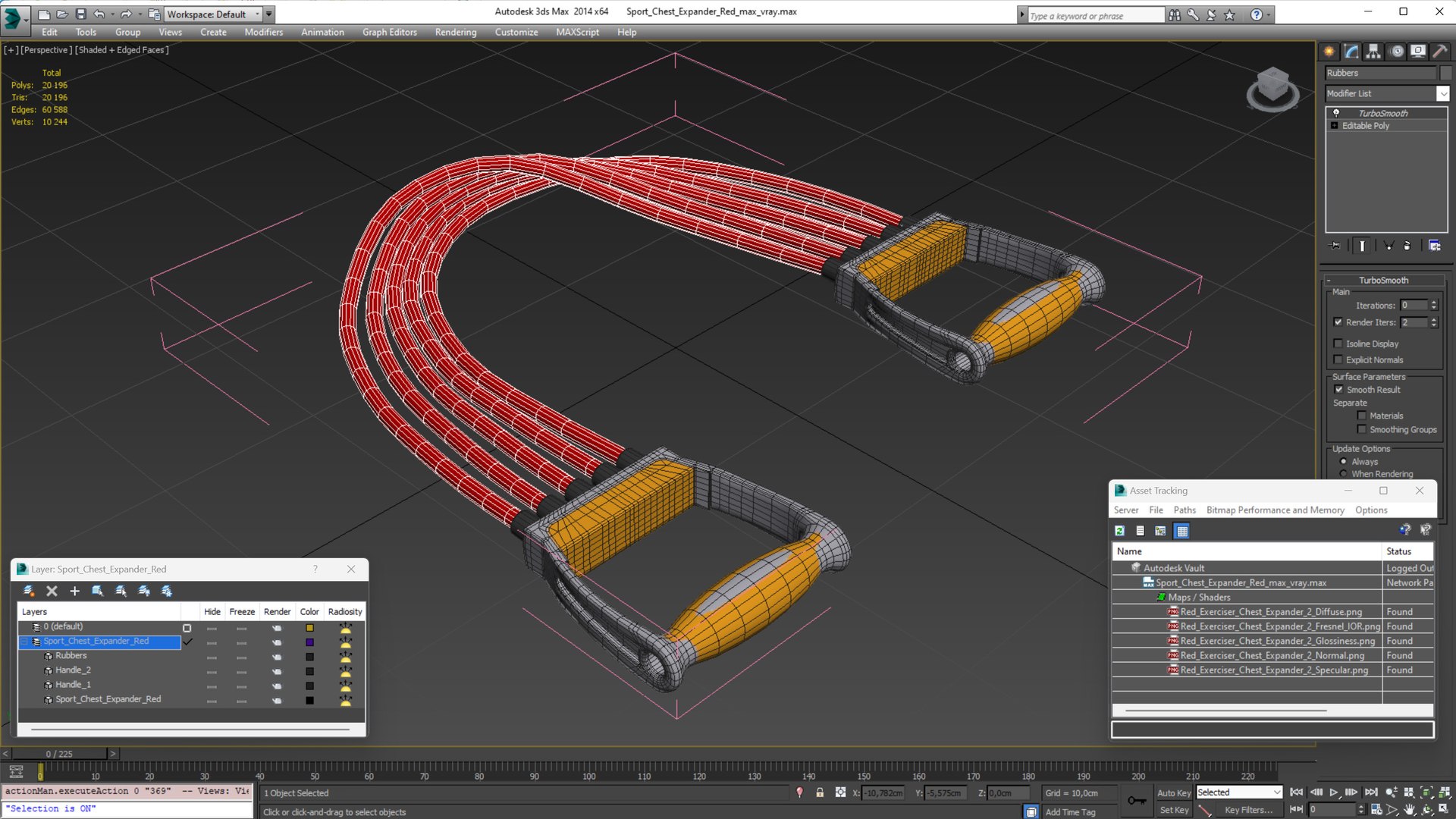 Sport Chest Expander Red 3D Model - TurboSquid 2015271