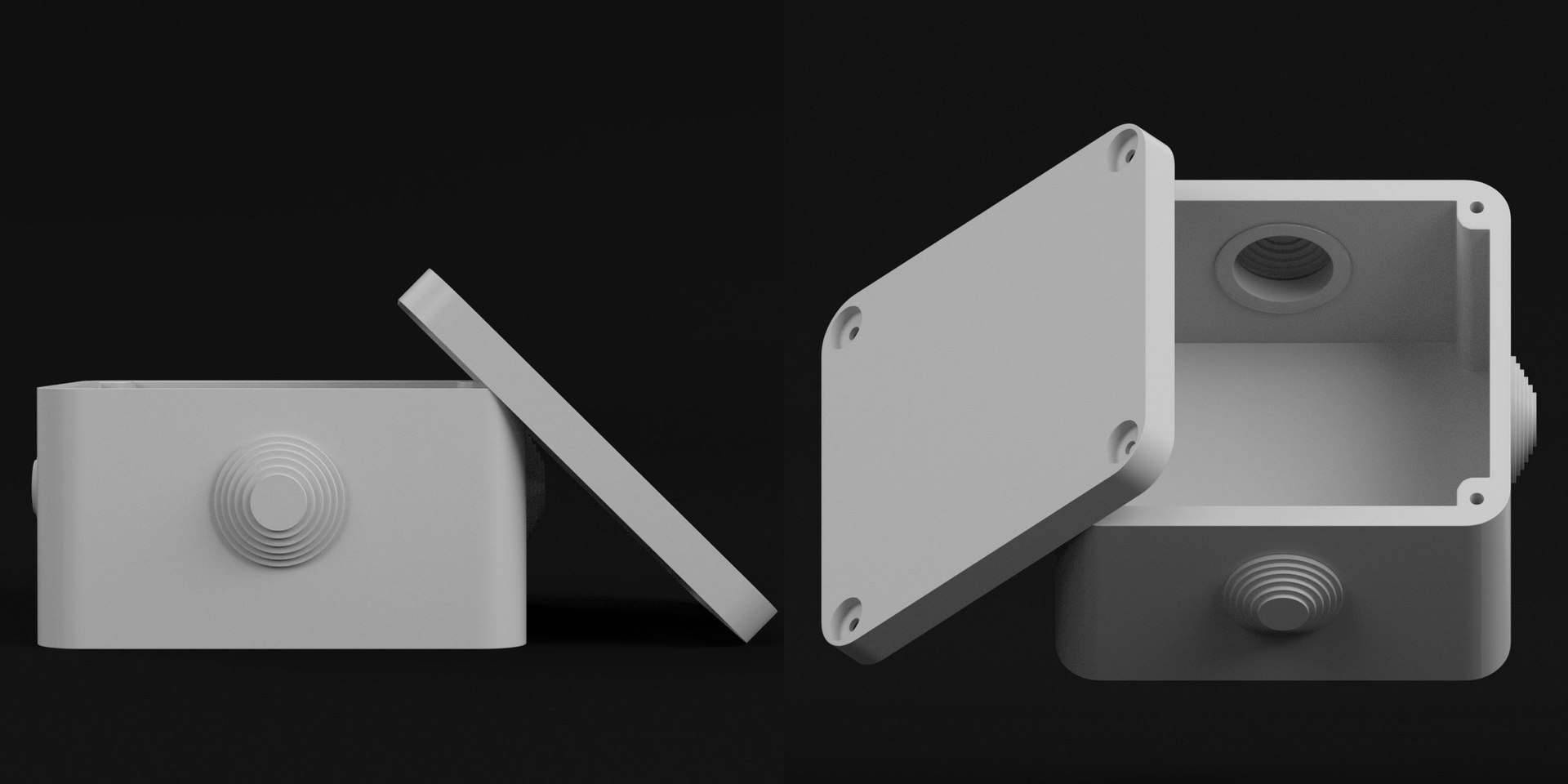Square Junction Box 1 3D Model - TurboSquid 1863488