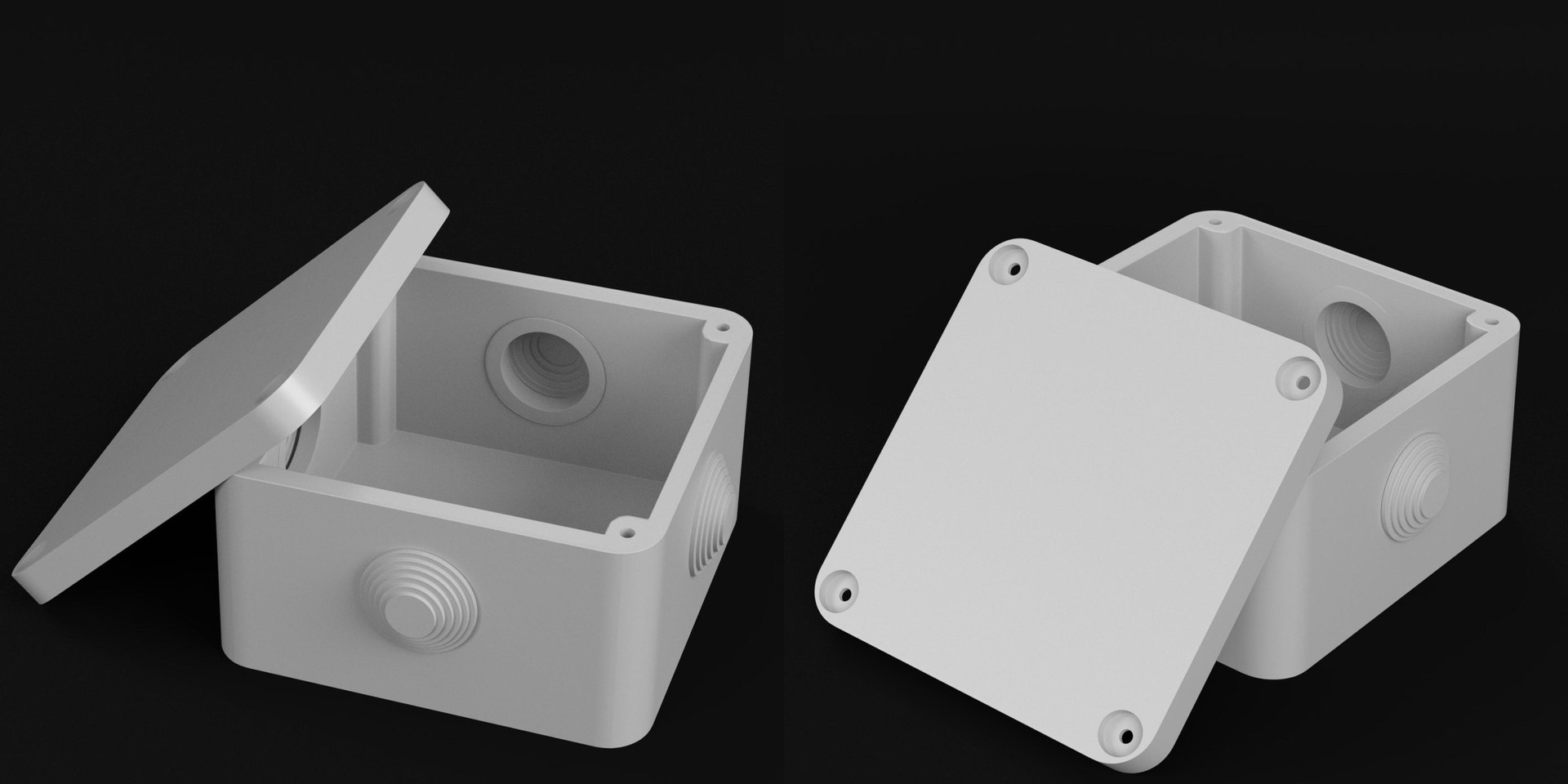 Square Junction Box 1 3D Model - TurboSquid 1863488