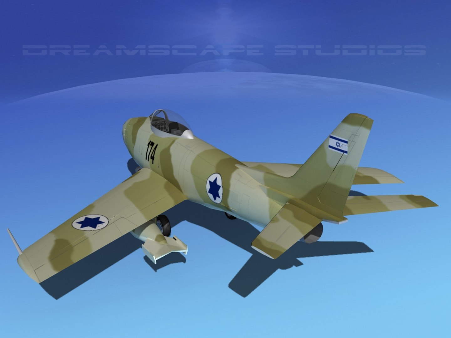 3d Model North American F-86 Sabre