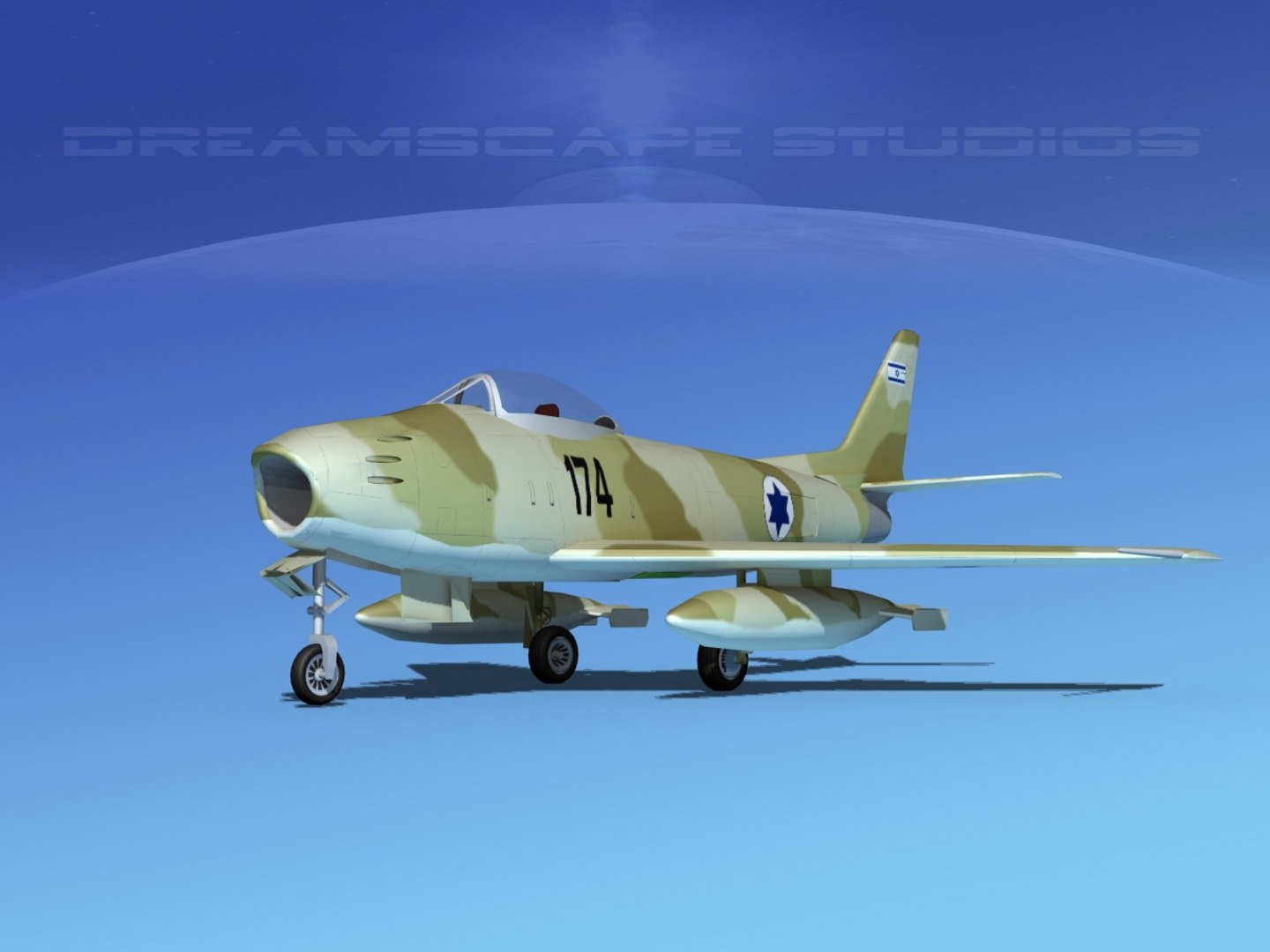 3d Model North American F-86 Sabre