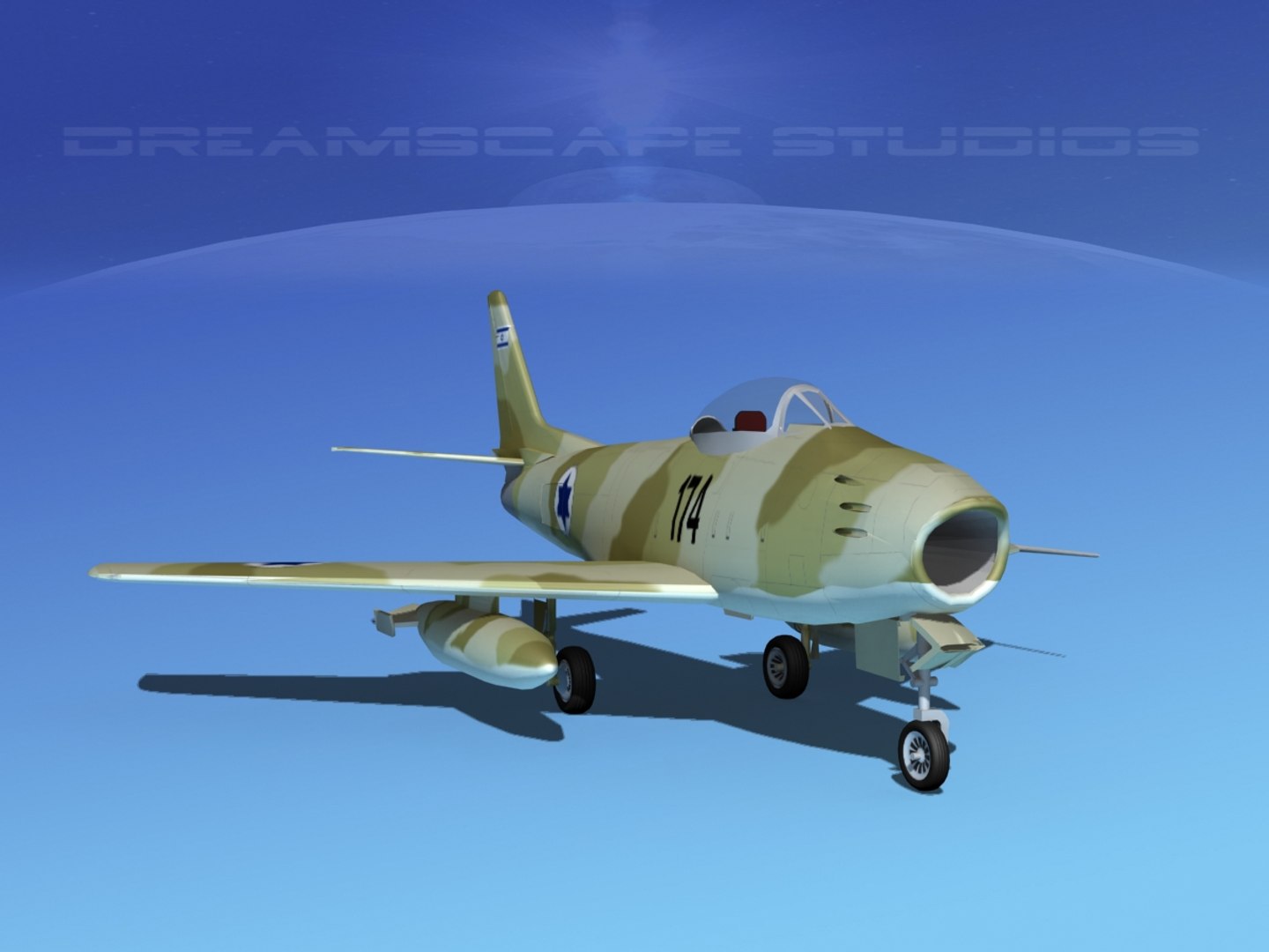3d Model North American F-86 Sabre