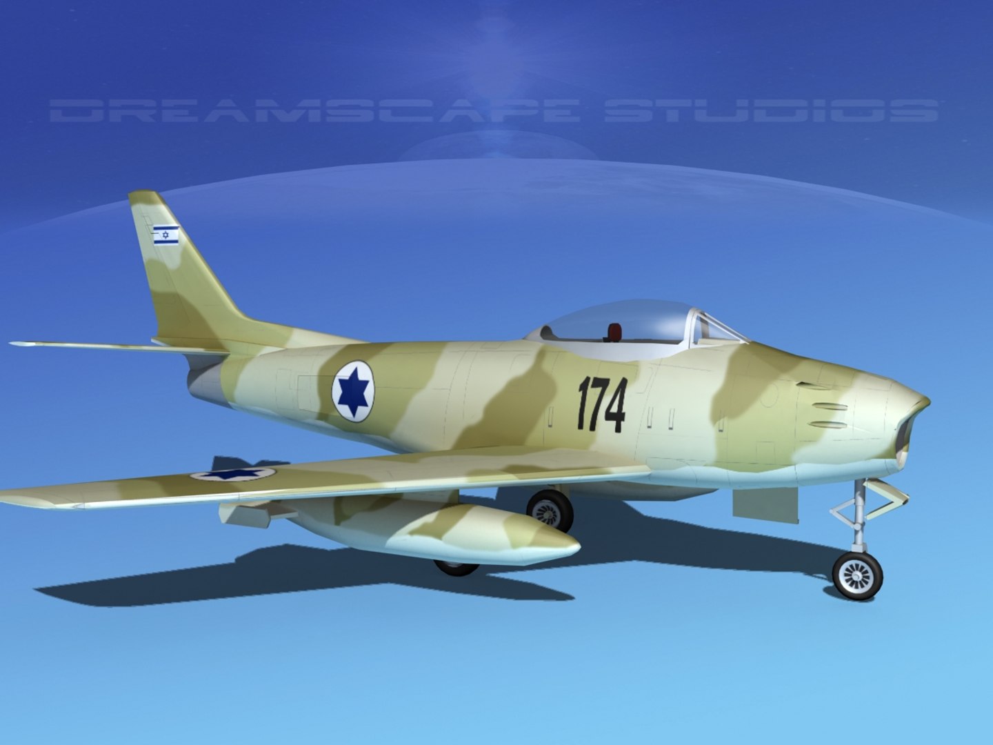 3d Model North American F-86 Sabre