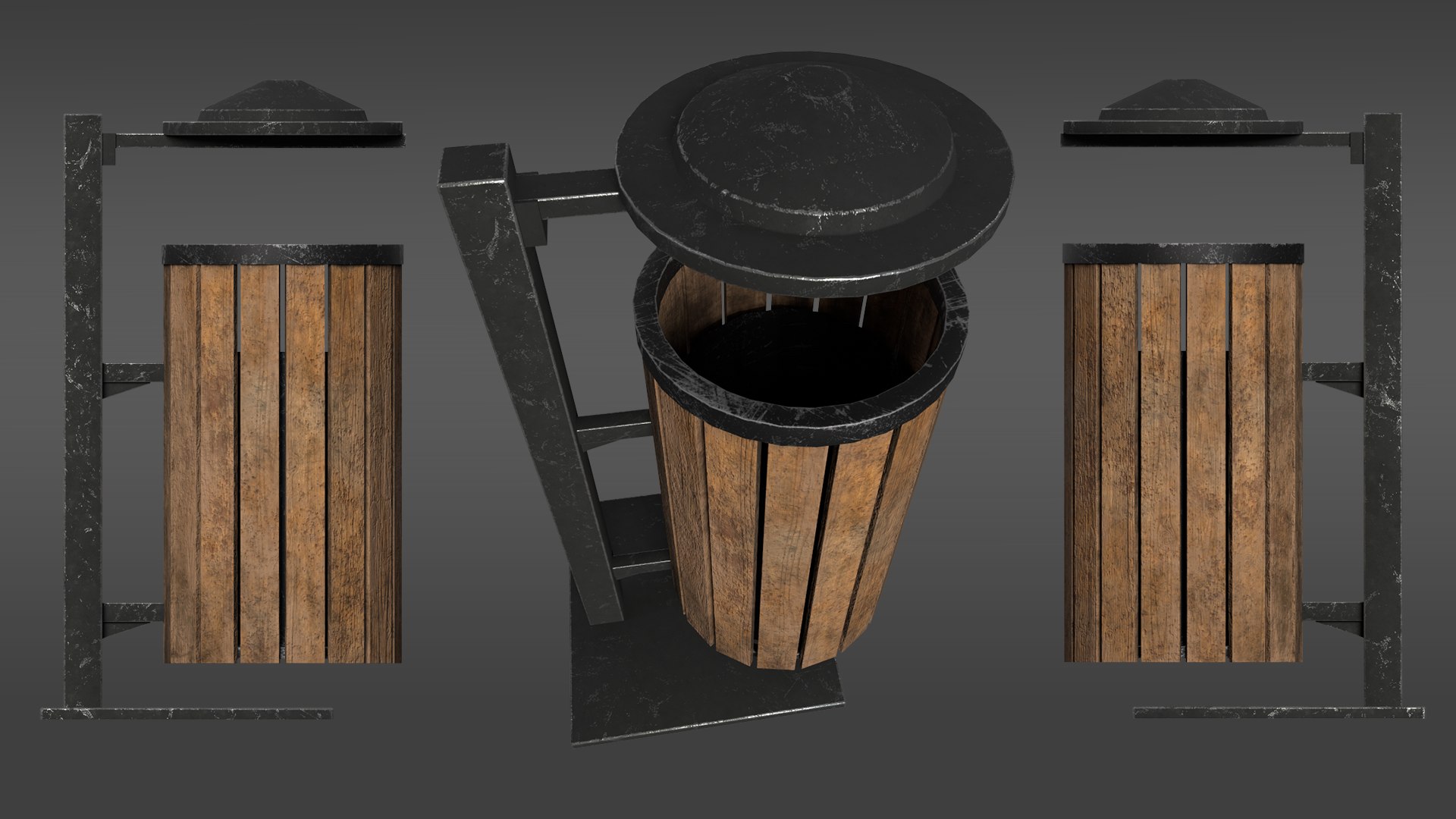 Street Bin 3D Model - TurboSquid 1982684
