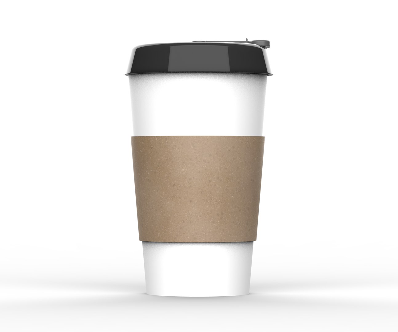 Coffee Paper Cup With Lid and Stopper 3D model - TurboSquid 2135372