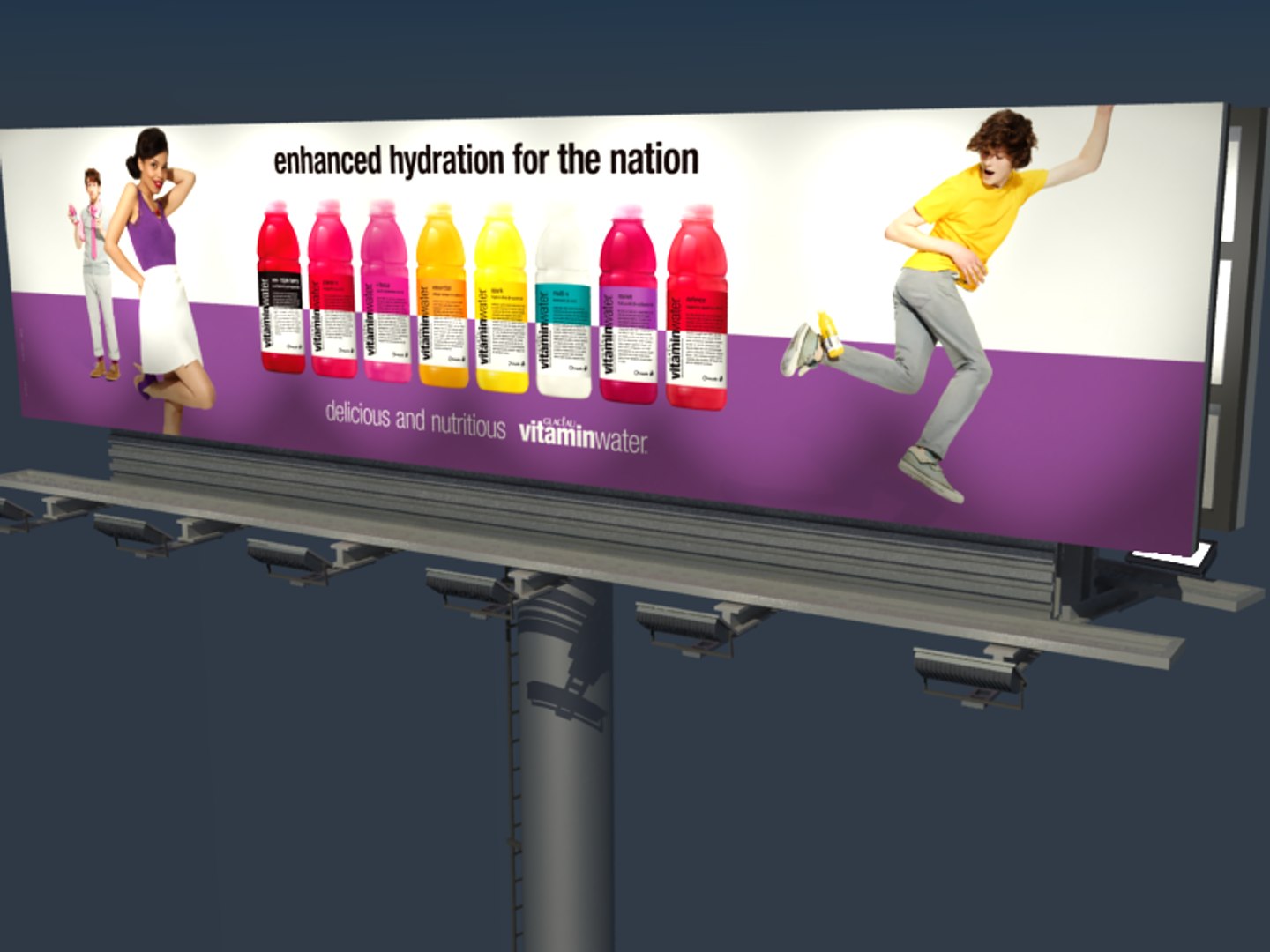3d 96 sheet 2 billboard model