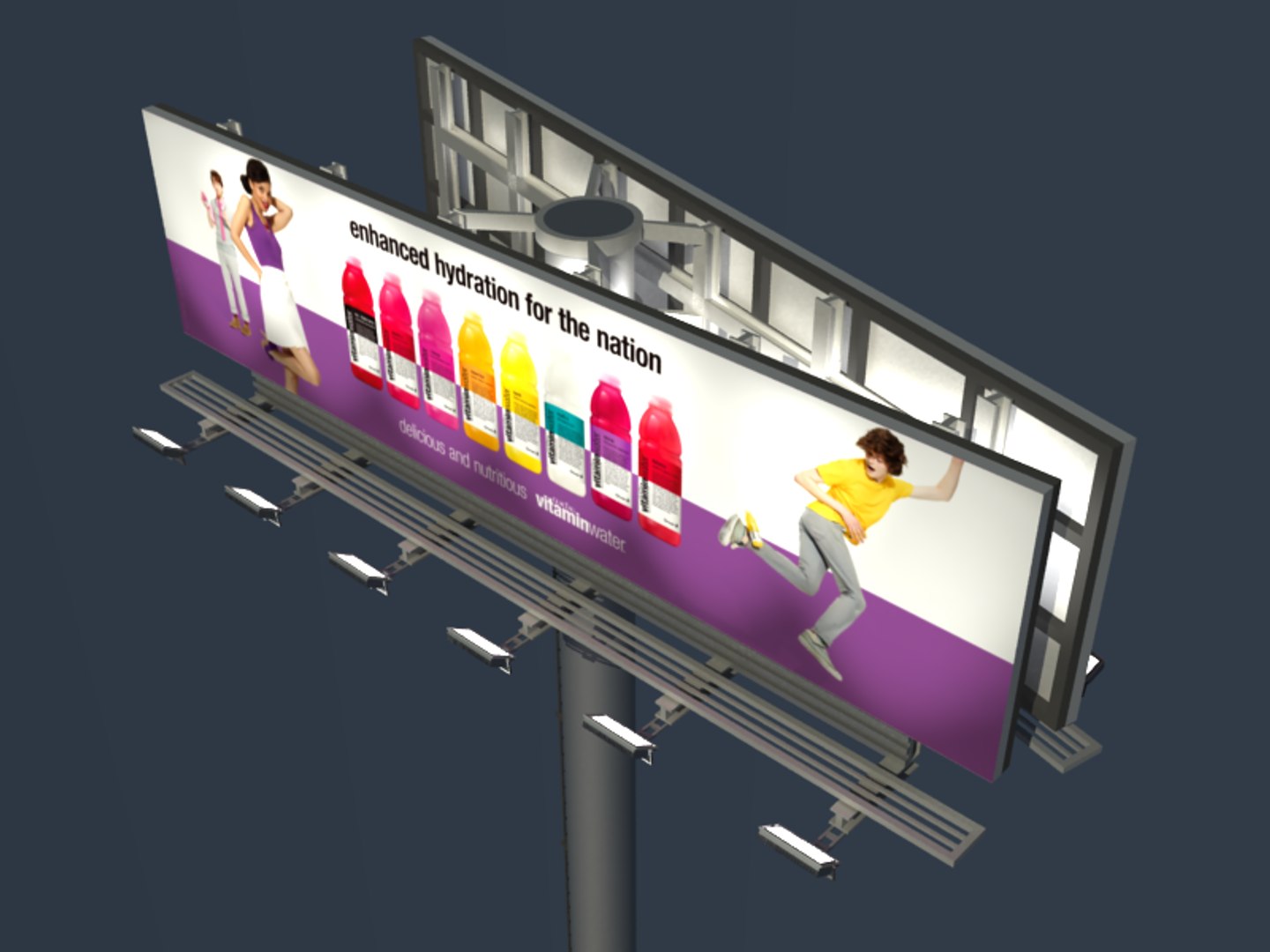 3d 96 sheet 2 billboard model