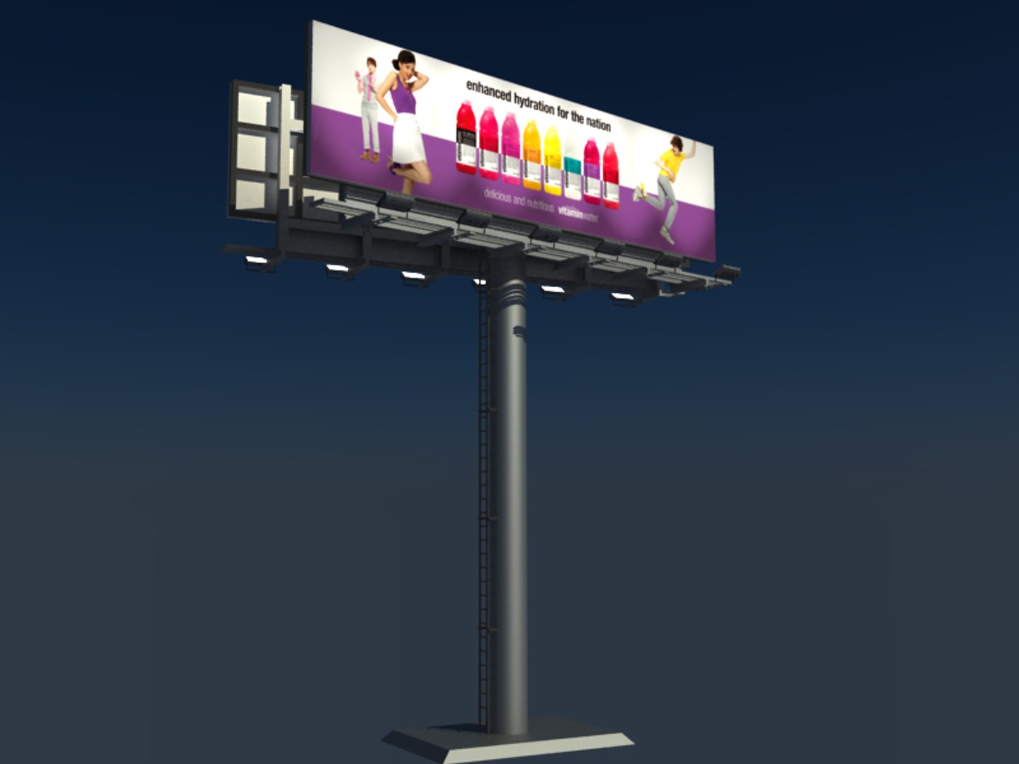 3d 96 sheet 2 billboard model