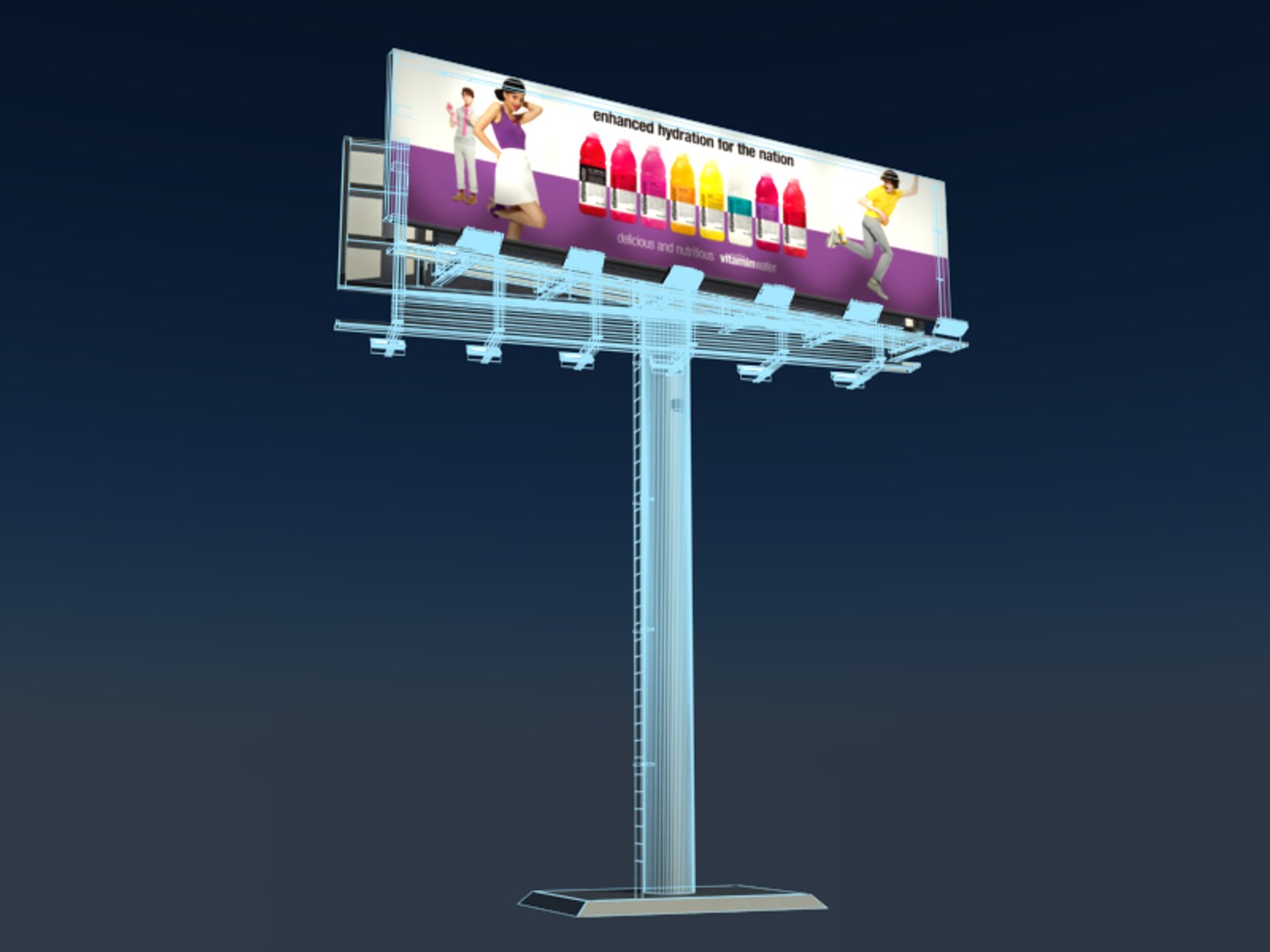 3d 96 sheet 2 billboard model