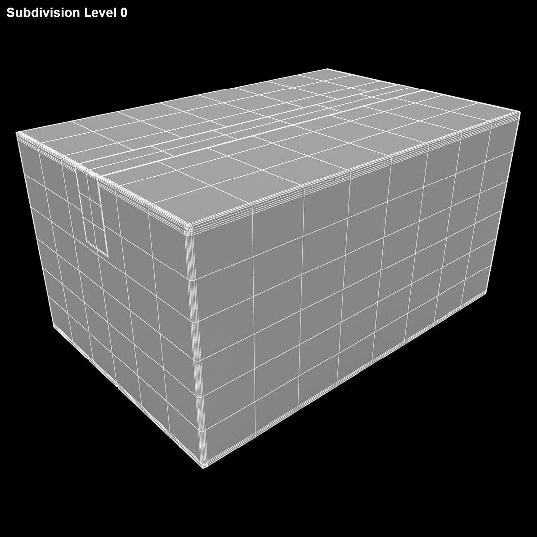 3D Realistic Wooden Box Cardboard Model - TurboSquid 1427097