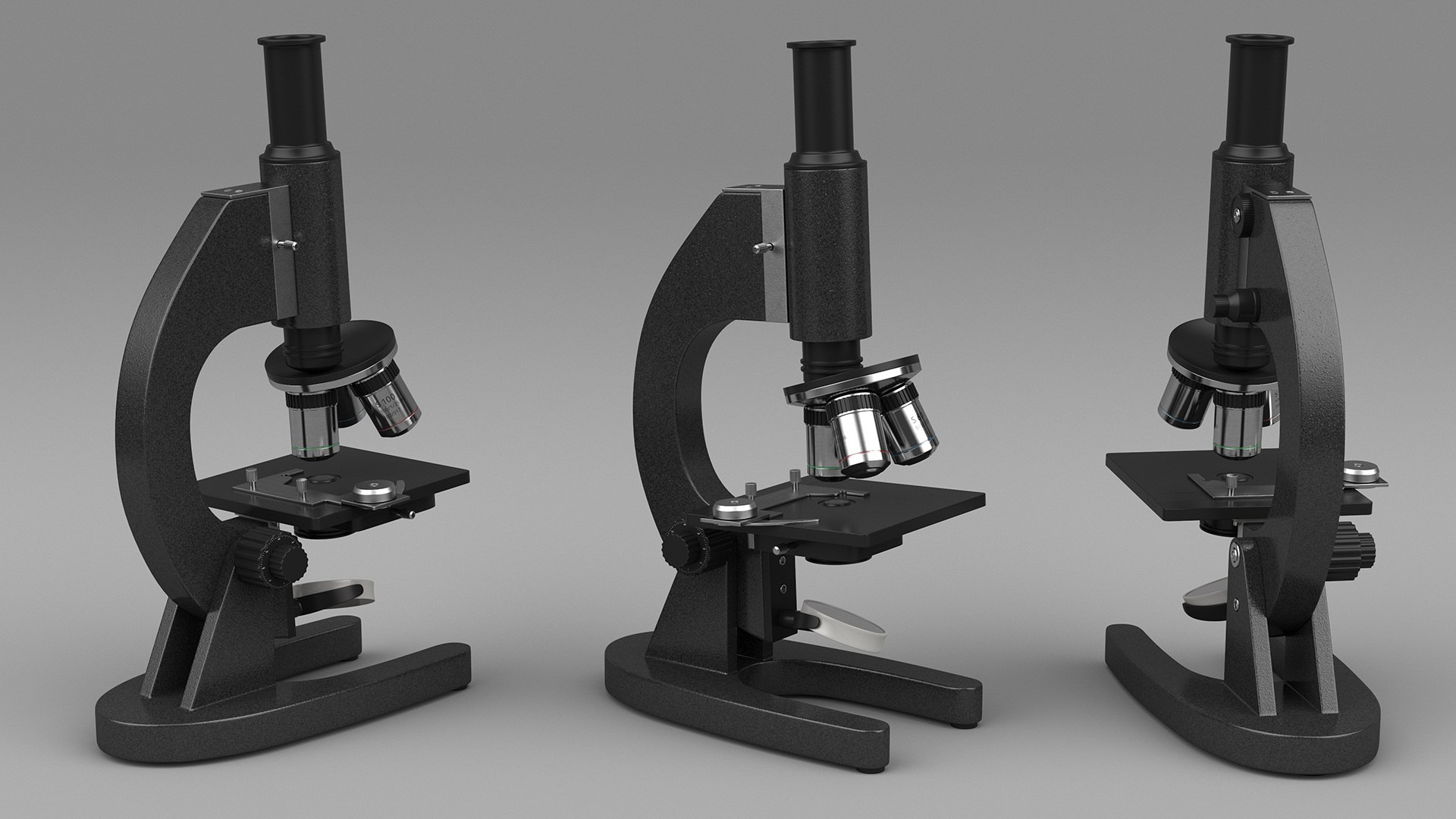 3D Laboratory Medical Teaching Microscope - TurboSquid 2139353