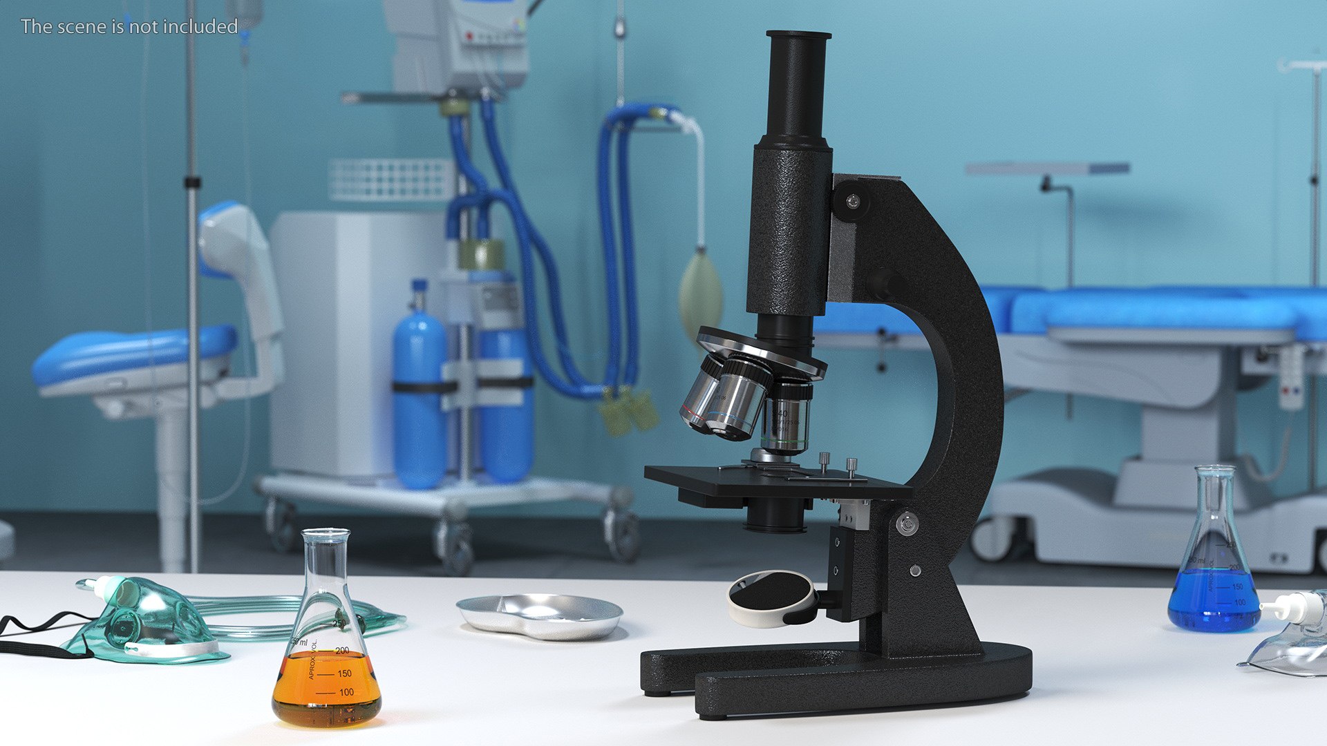 3D Laboratory Medical Teaching Microscope - TurboSquid 2139353