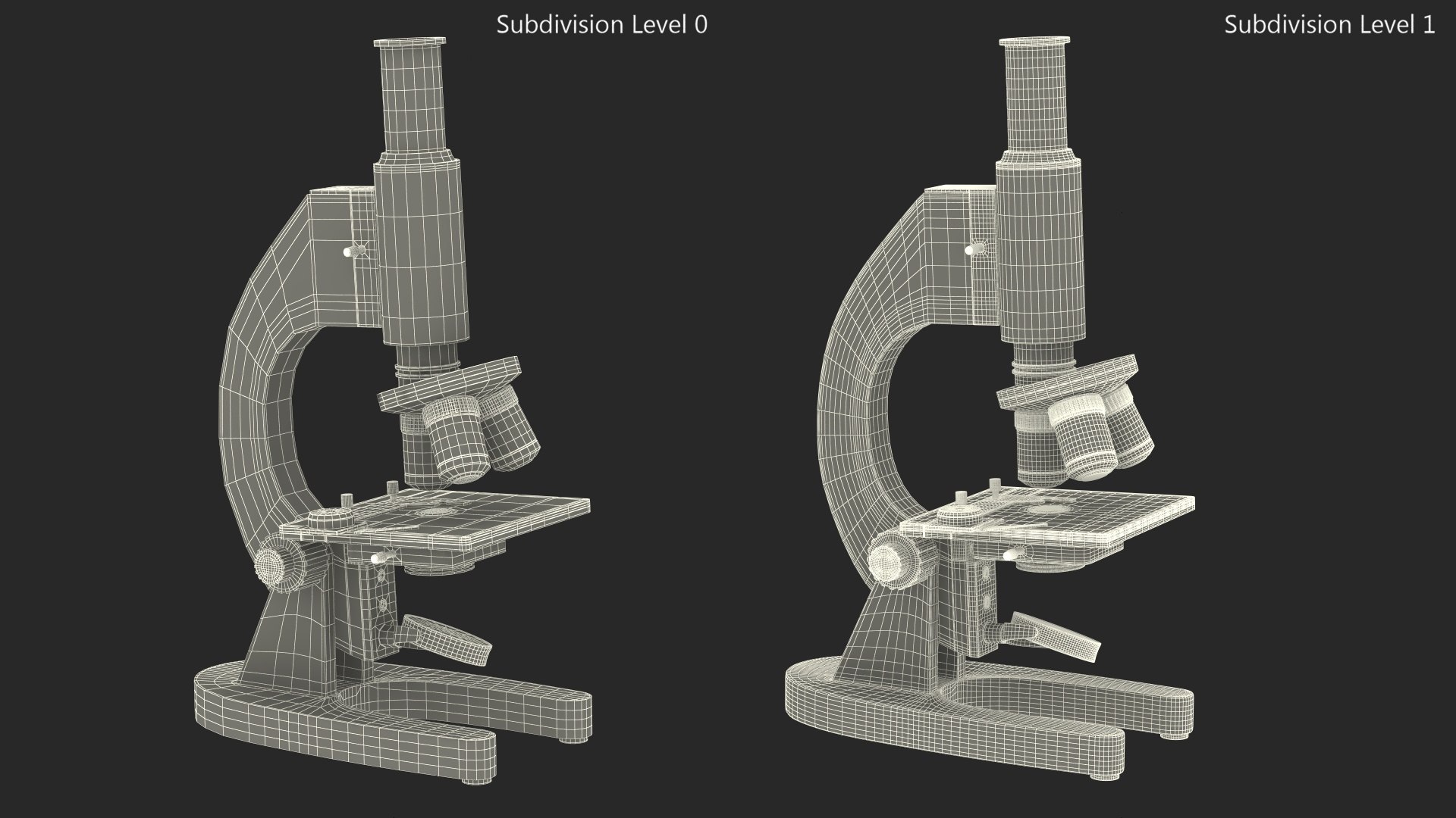 3D Laboratory Medical Teaching Microscope - TurboSquid 2139353