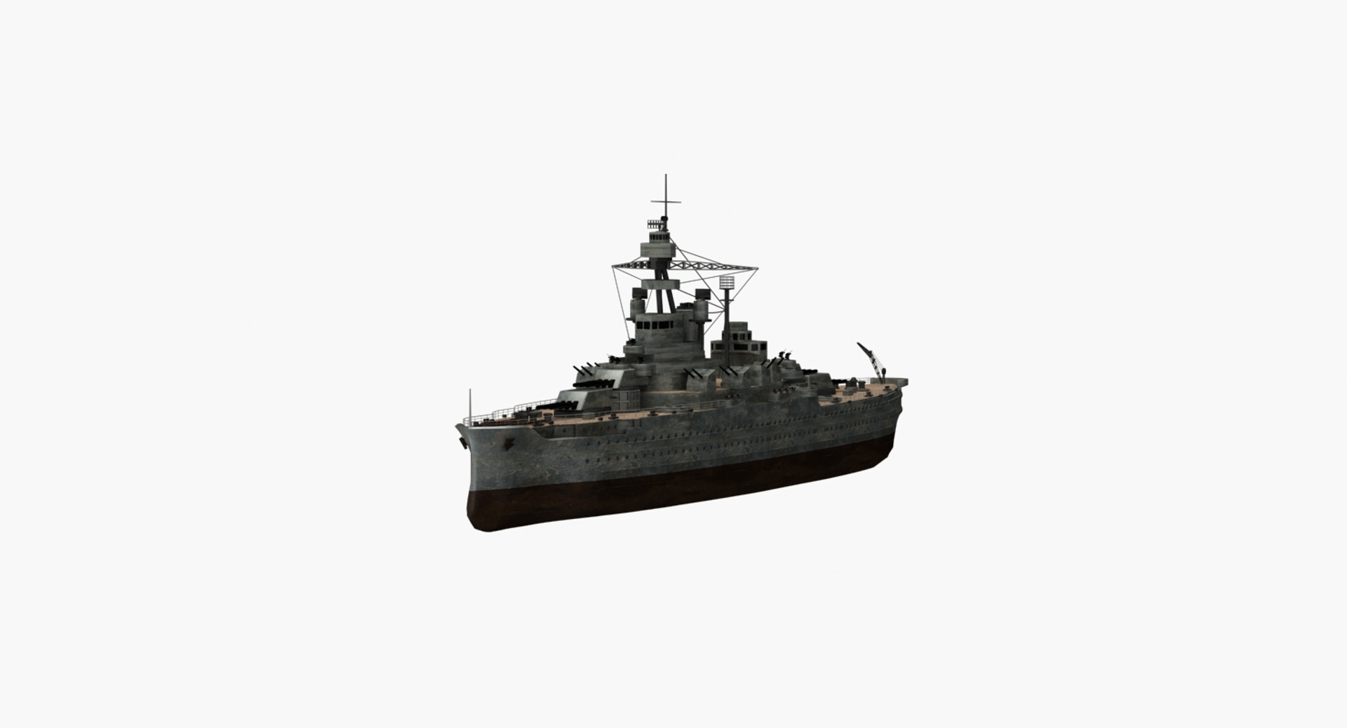 3d Uss Pennsylvania 38 Ship Model