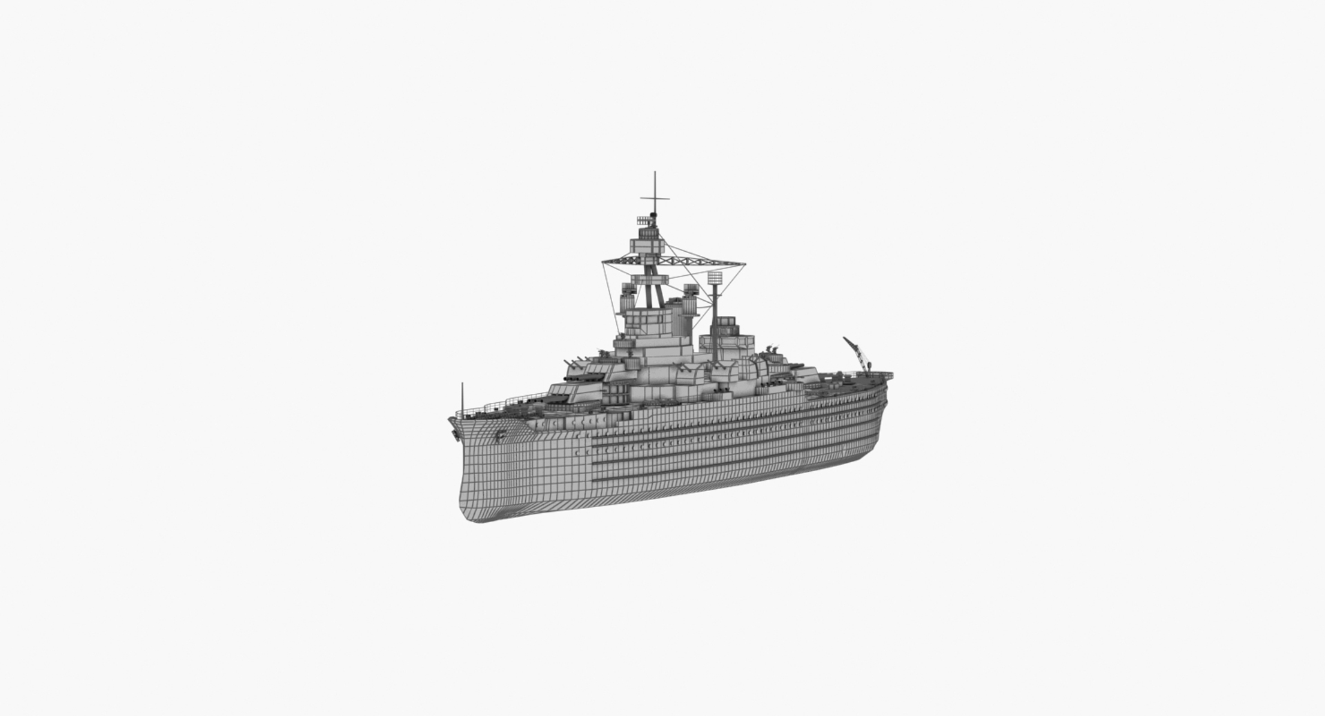3d Uss Pennsylvania 38 Ship Model