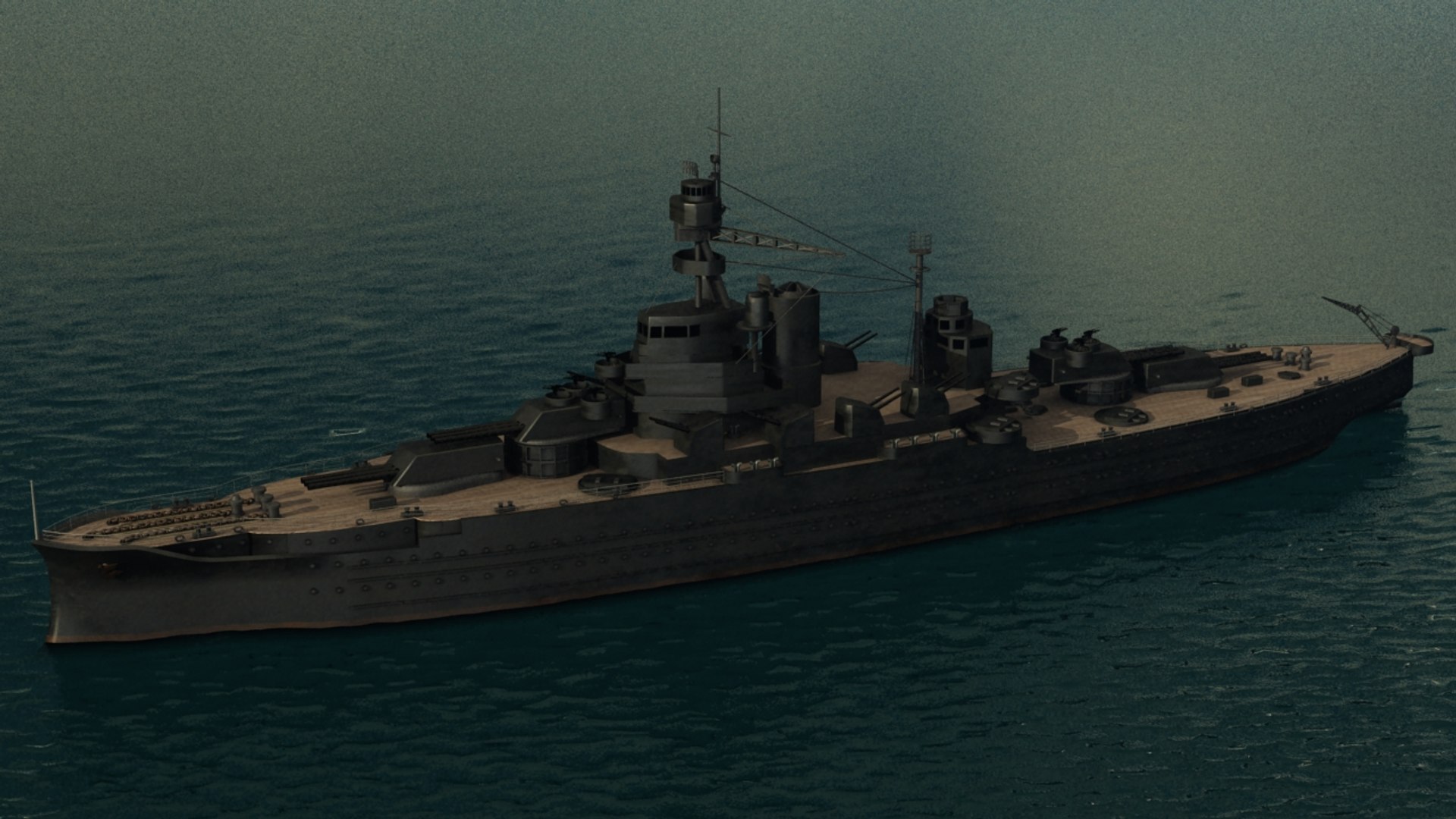 3d Uss Pennsylvania 38 Ship Model