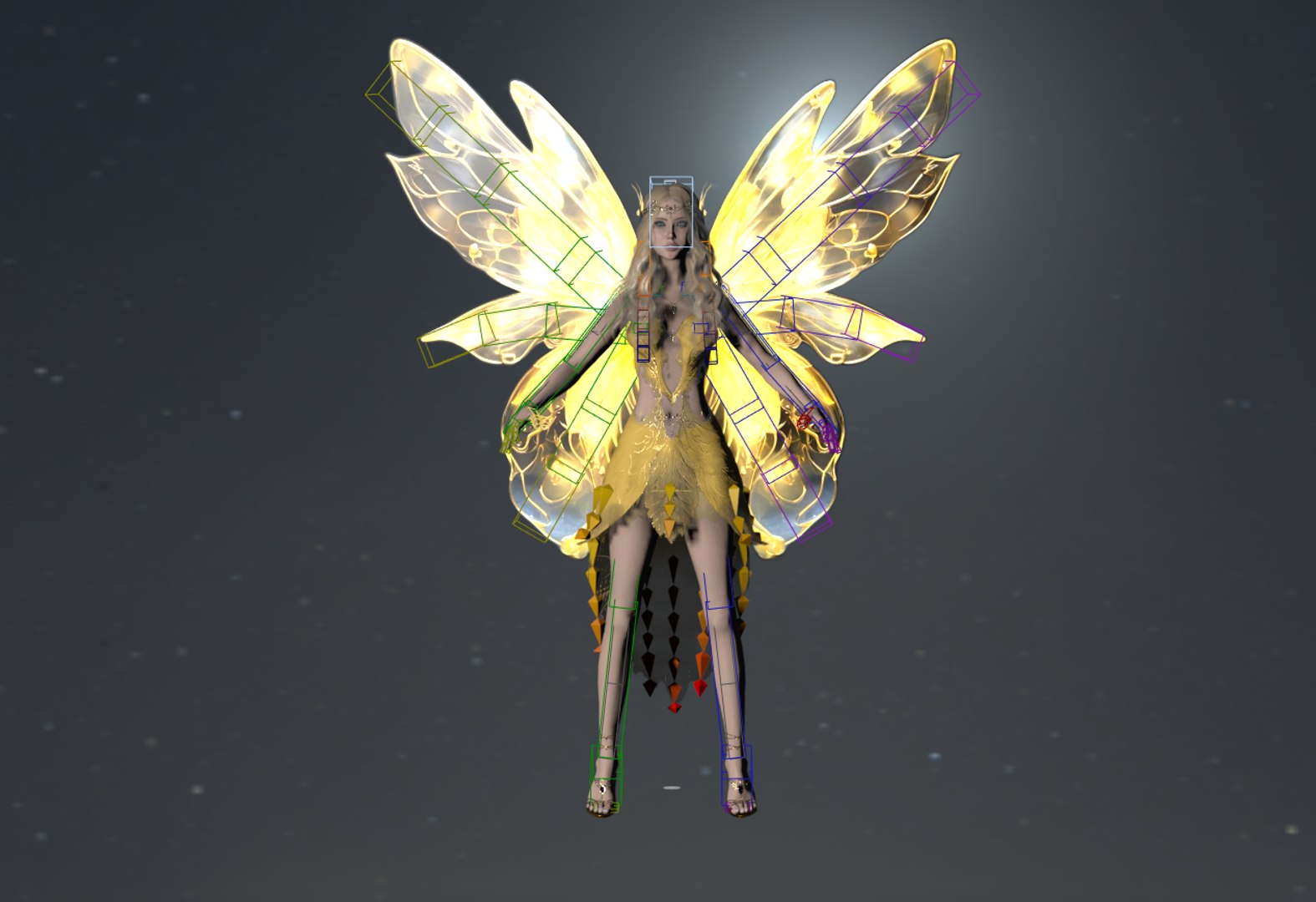 3D Beautiful Flying Fairy Model - TurboSquid 2208965