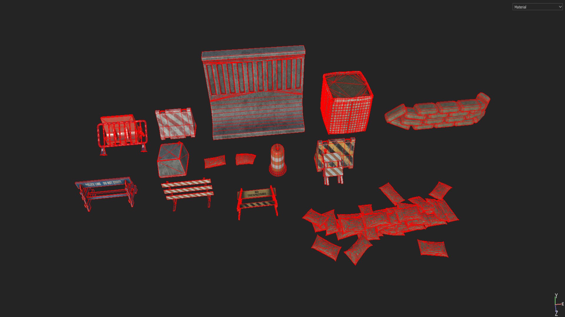 3D model Barriers Pack - TurboSquid 2099717