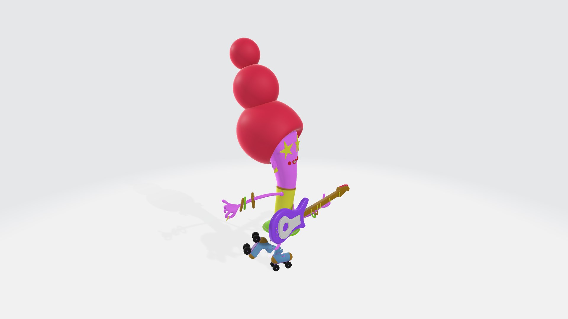 Bass Guitarist Character 3D Model - TurboSquid 2366715