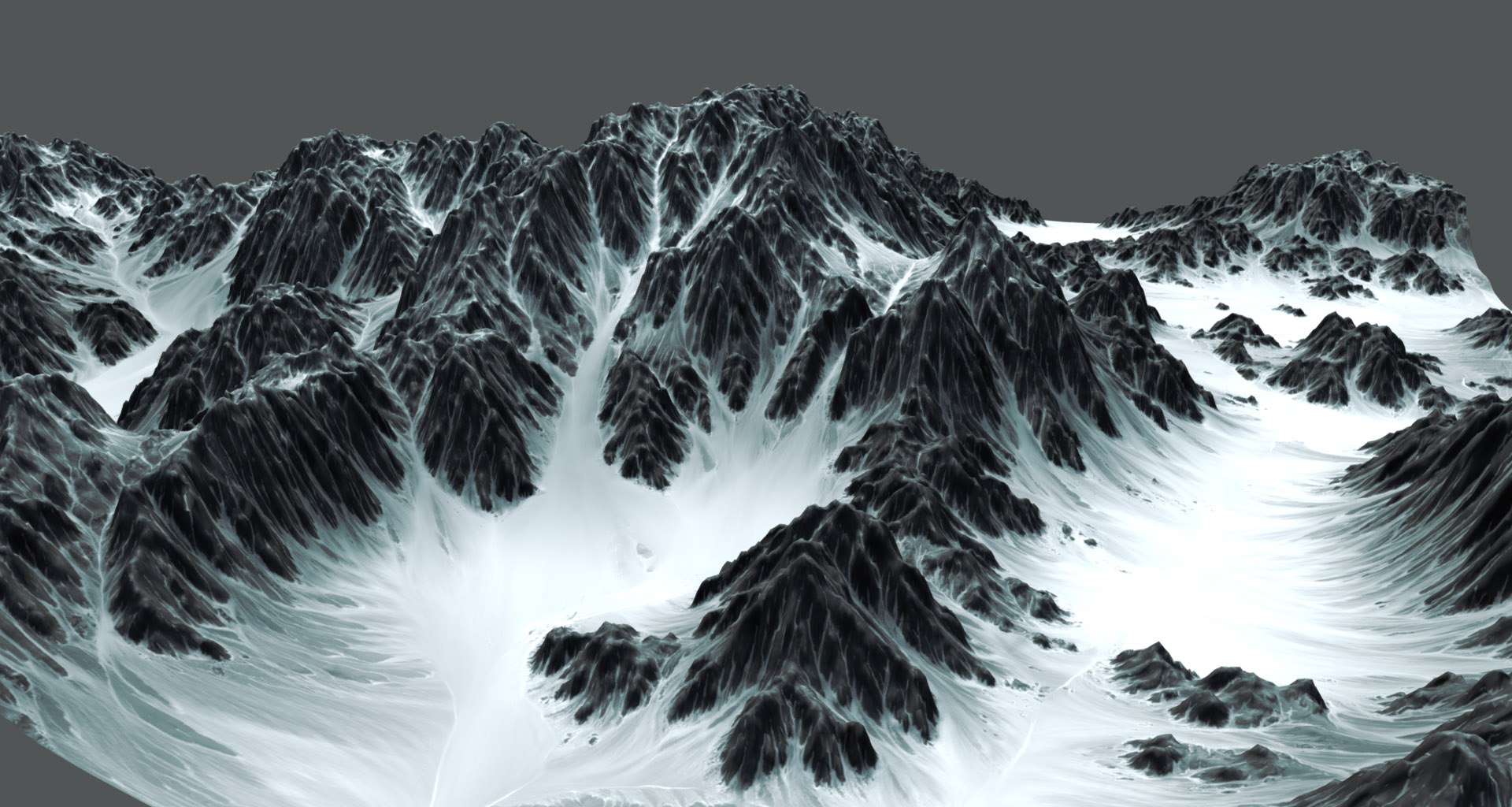 Snow Terrain Model - TurboSquid 1302486