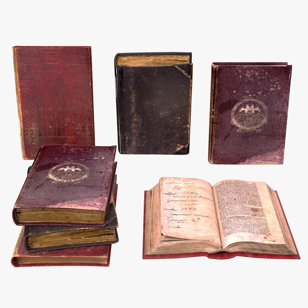 Old Books 3D - TurboSquid 1954585